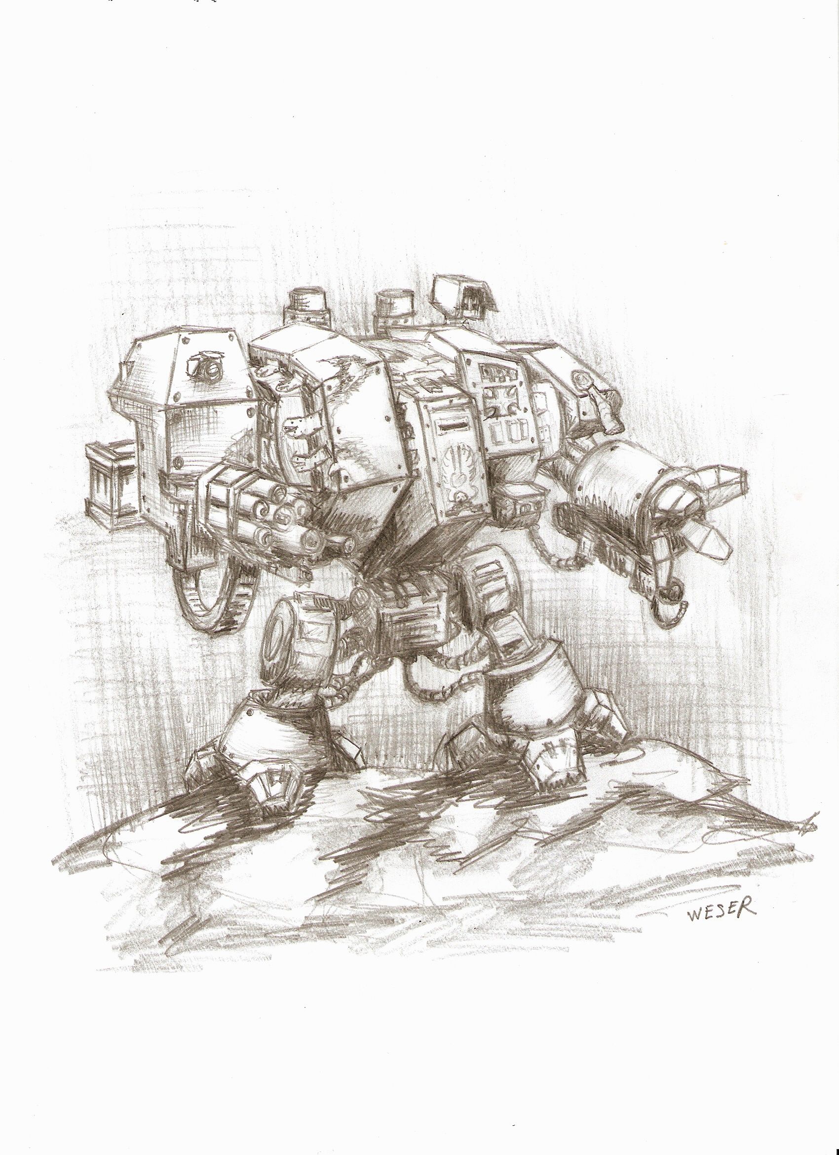 Dreadnought sketch by Alexweser