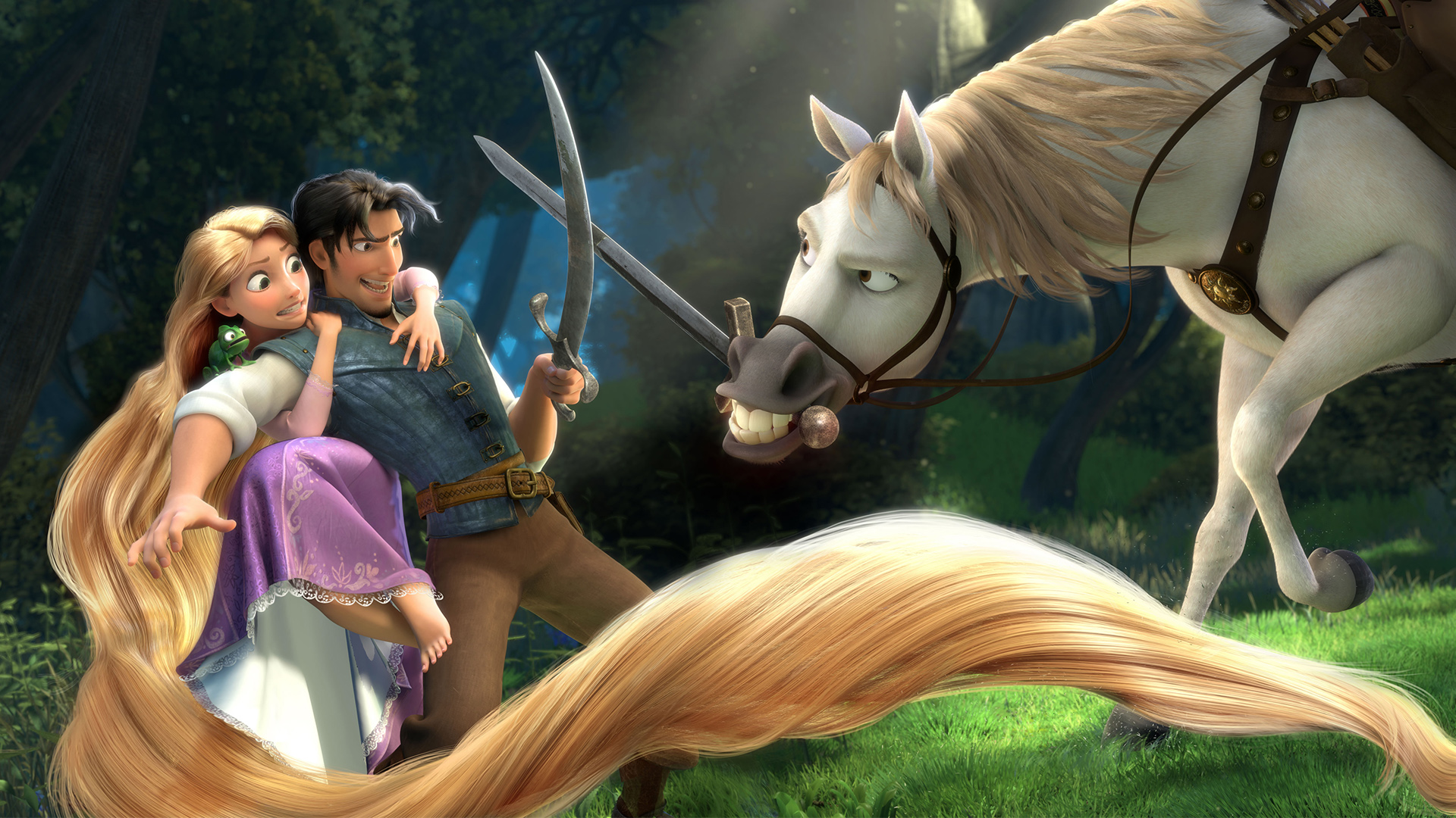 Download Flynn Rider Rapunzel Maximus (Tangled) Movie Tangled Art