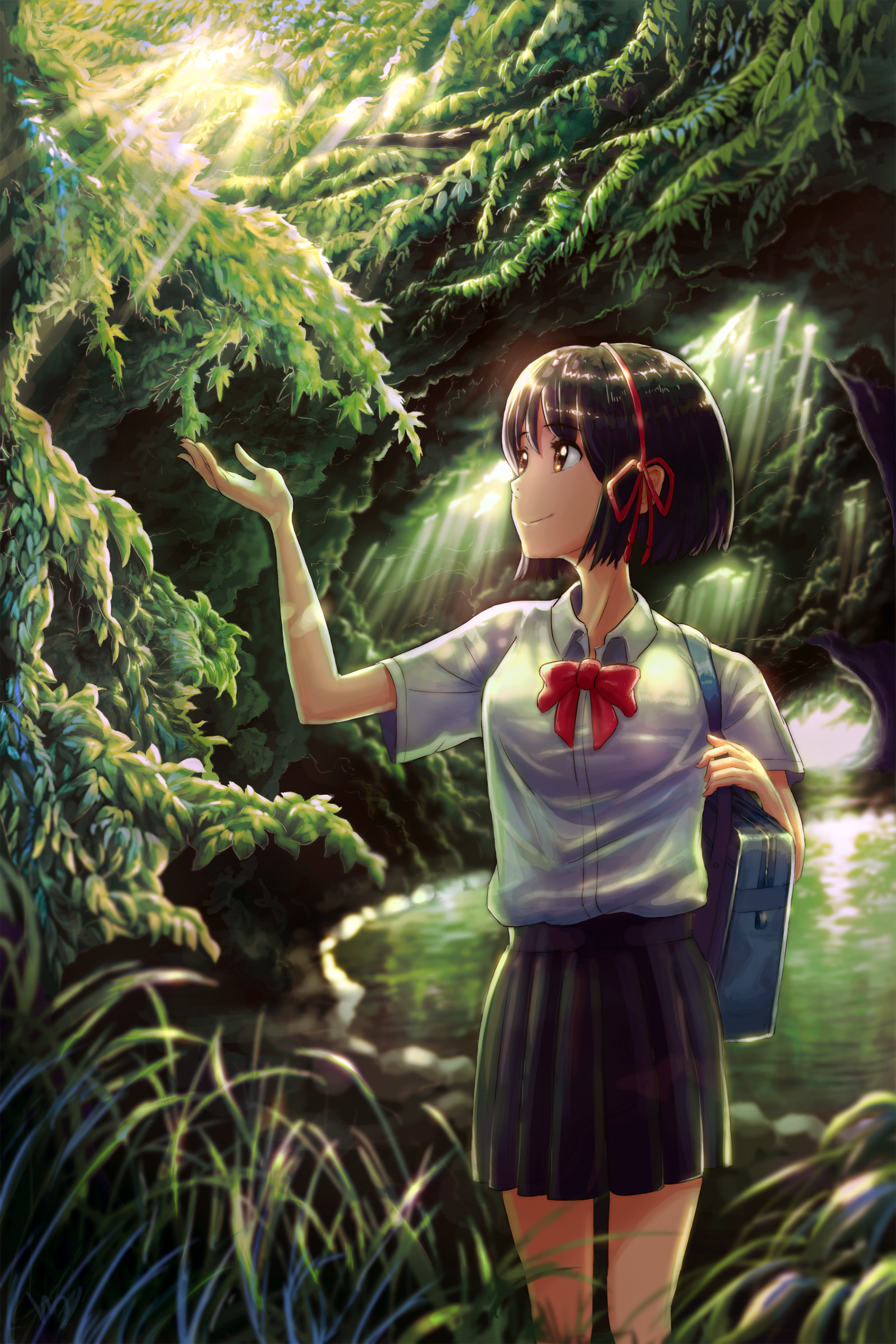 Download Mitsuha Miyamizu Anime Your Name. Art