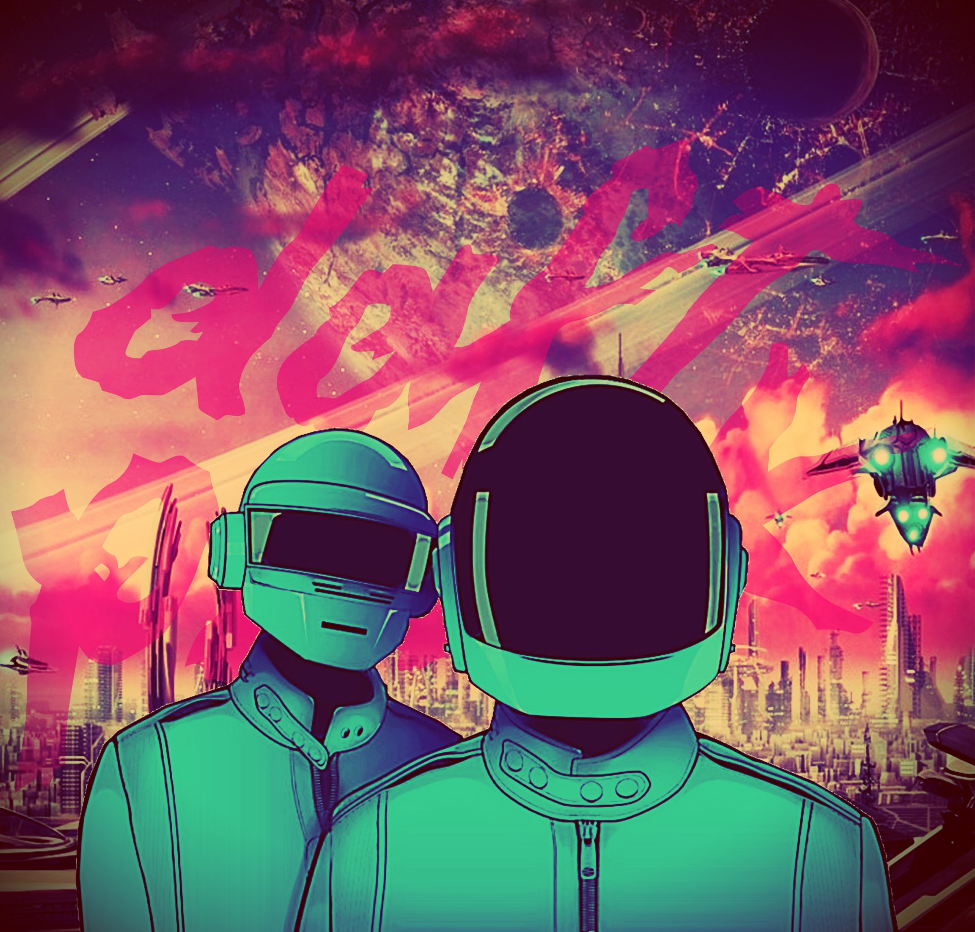 DAFT PUNK / ABSTRACT by zaur230982