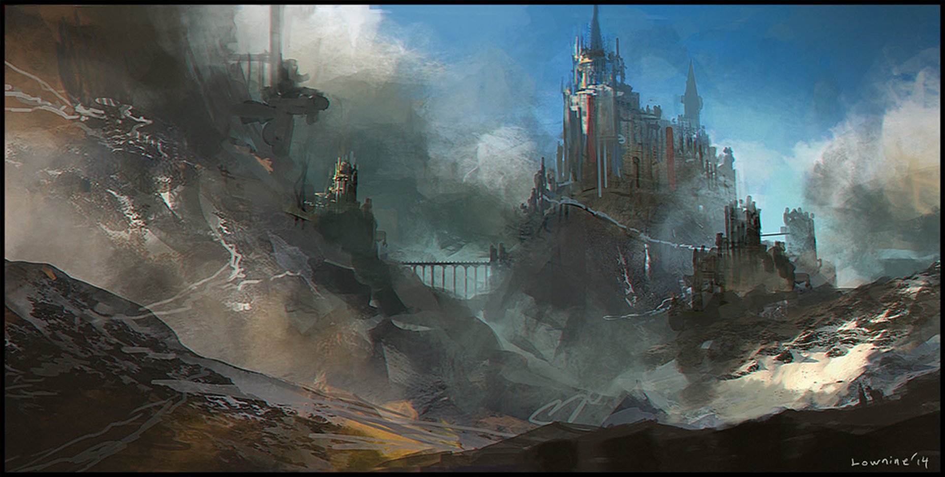 Download Fantasy Cloud Sky Castle Art