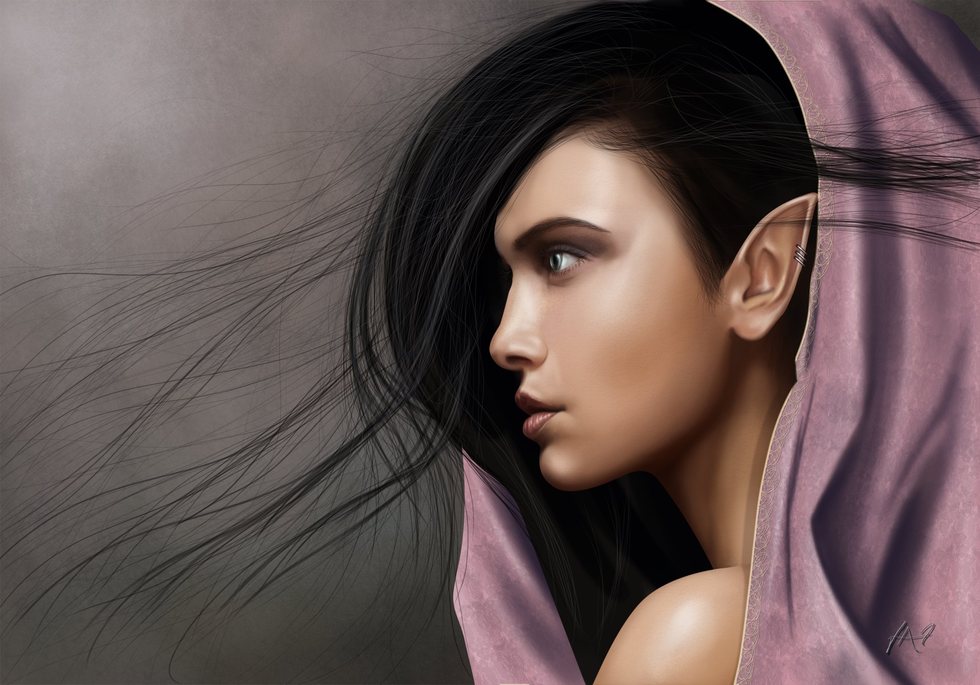 Fantasy Elf Art by George Hall