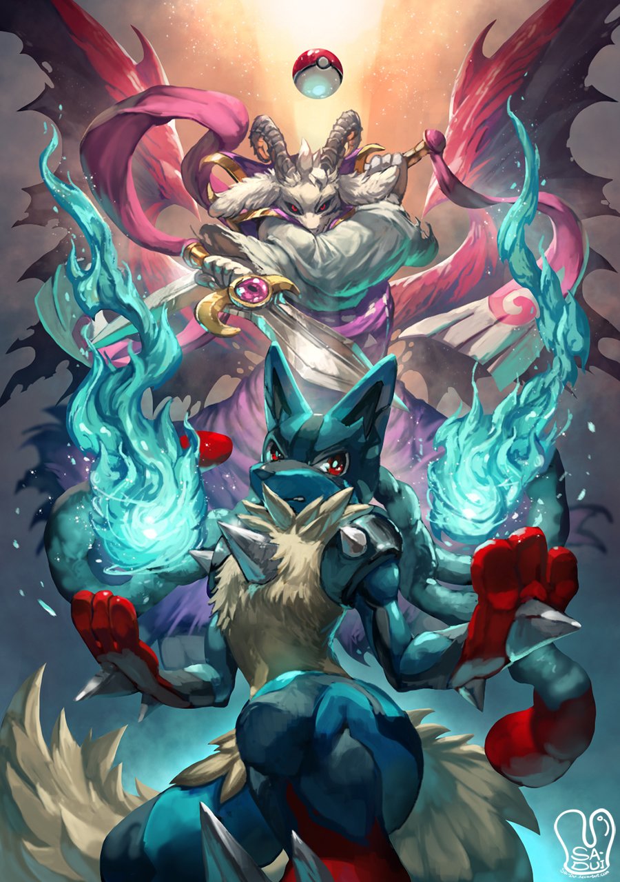 Epic Undertale & Pokémon Crossover: Mega Lucario vs. Asriel