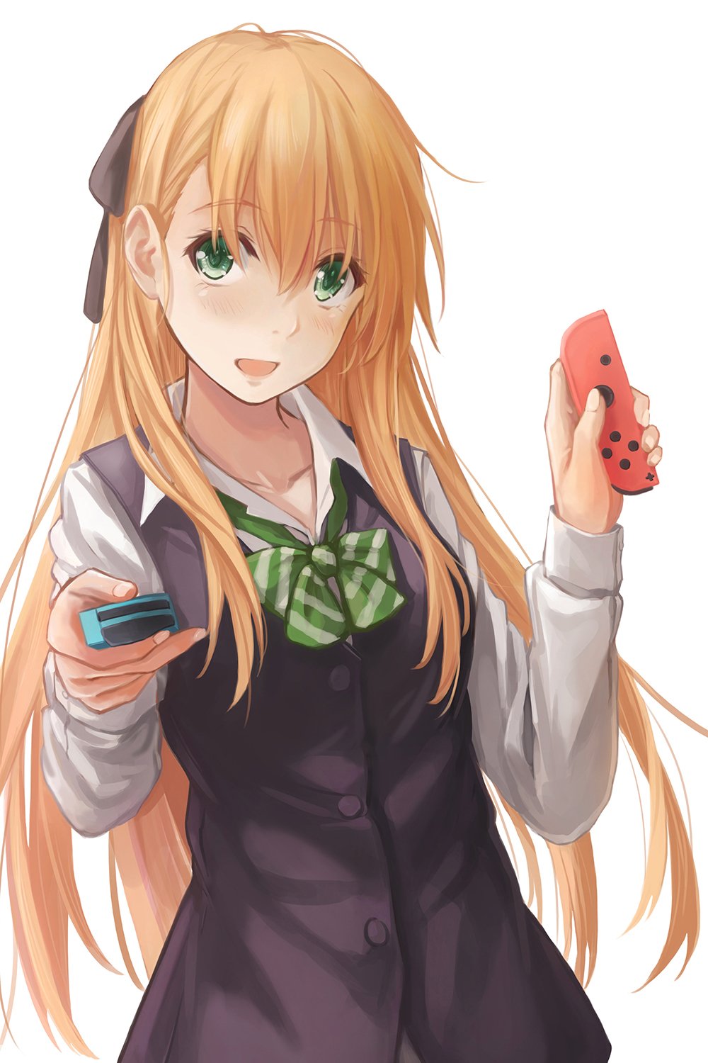 Karen Tendou: Anime Gamer Girl Mastering the Game Controls