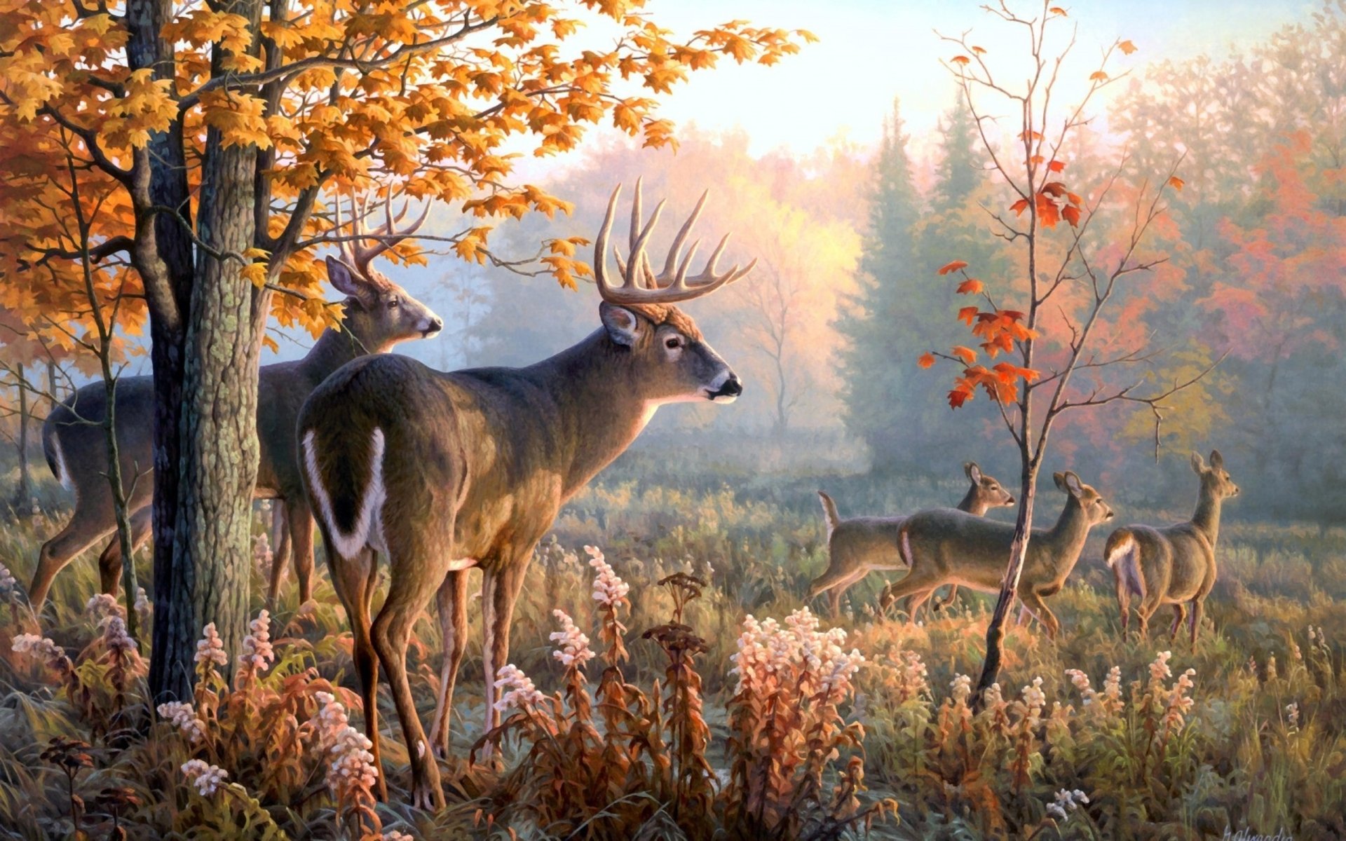 Majestic Deer in Autumn Splendor