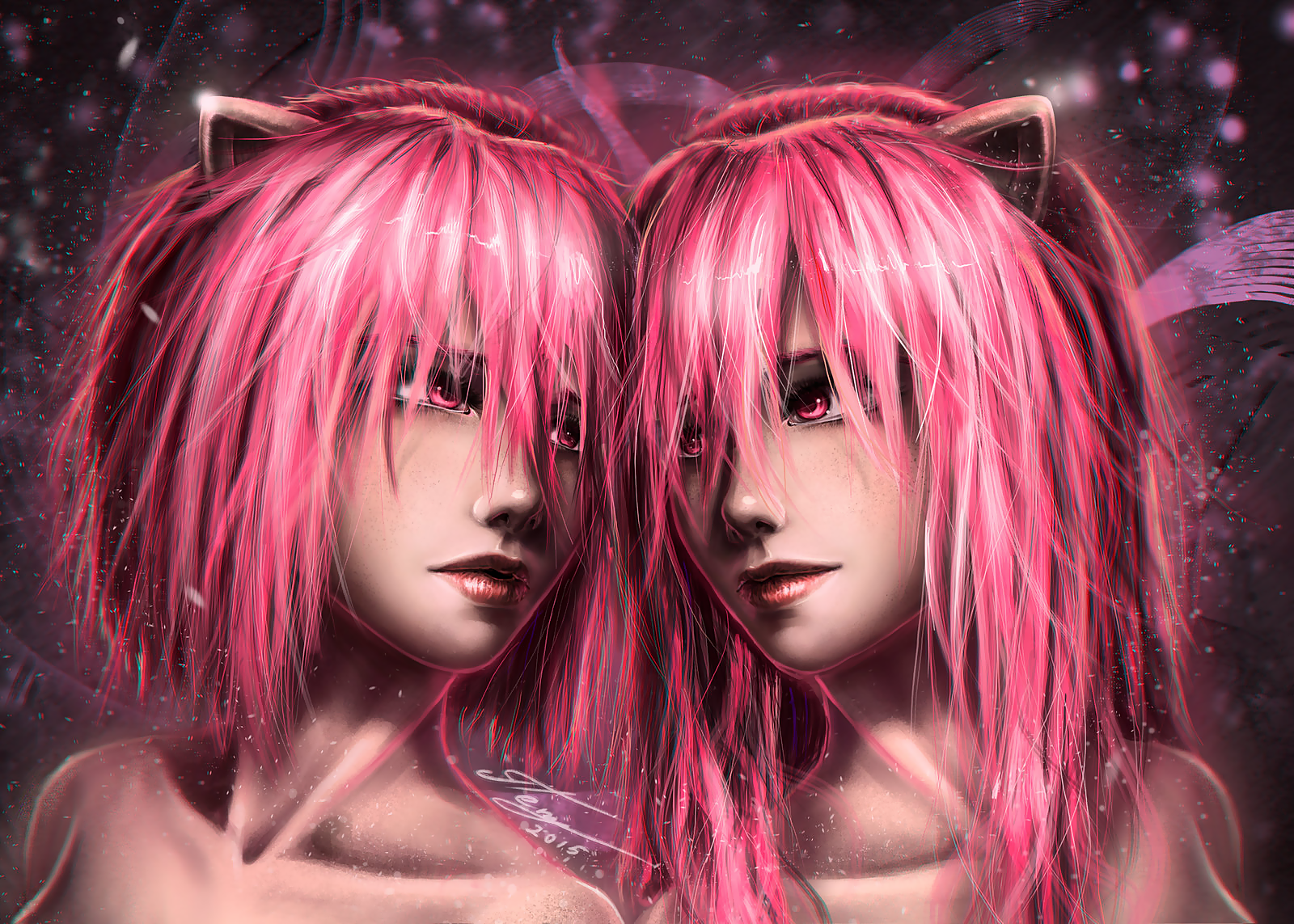 Download Pink Hair Lucy (Elfen Lied) Anime Elfen Lied Art