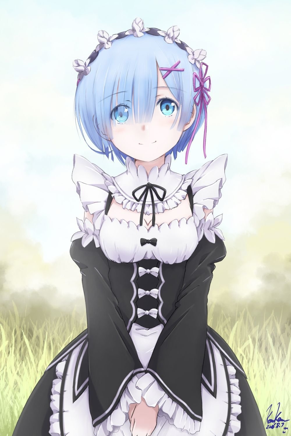 Download Maid Blue Hair Rem (Re:ZERO) Anime Re:Zero - Starting Life In ...