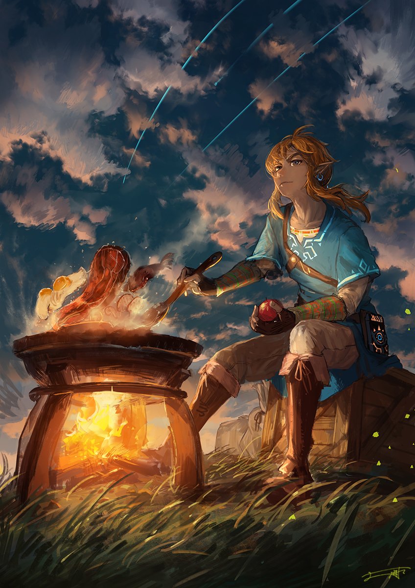 Link's Campfire Cooking — Breath of the Wild | Wildfire Kitchen: Link's ...