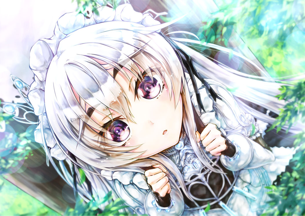 Download Purple Eyes Long Hair White Hair Chaika Trabant Anime Chaika ...