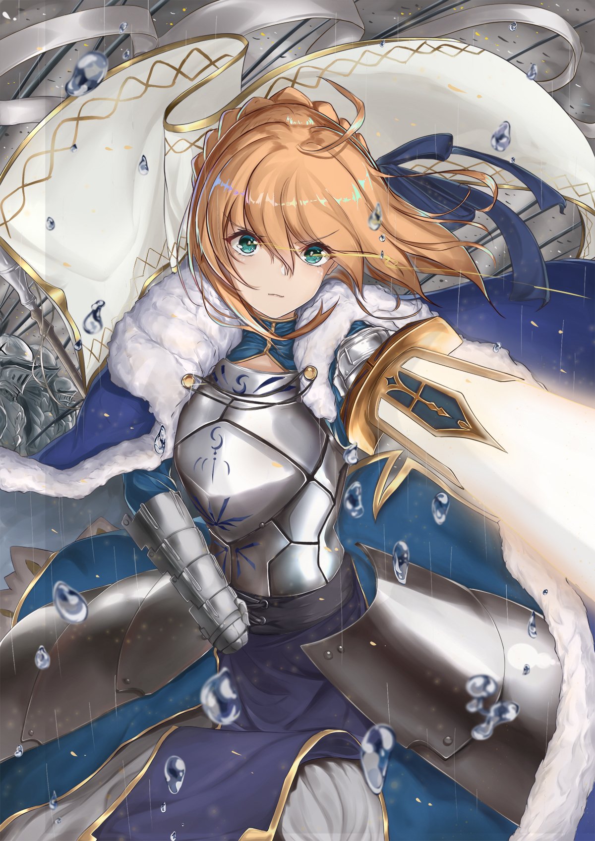 Download Water Drop Weapon Sword Cape Armor Knight Saber (Fate Series ...