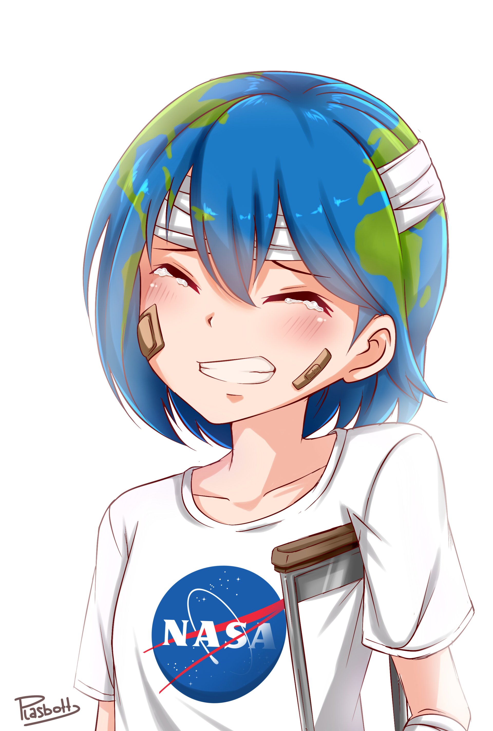 Download NASA Anime Earth-Chan Art