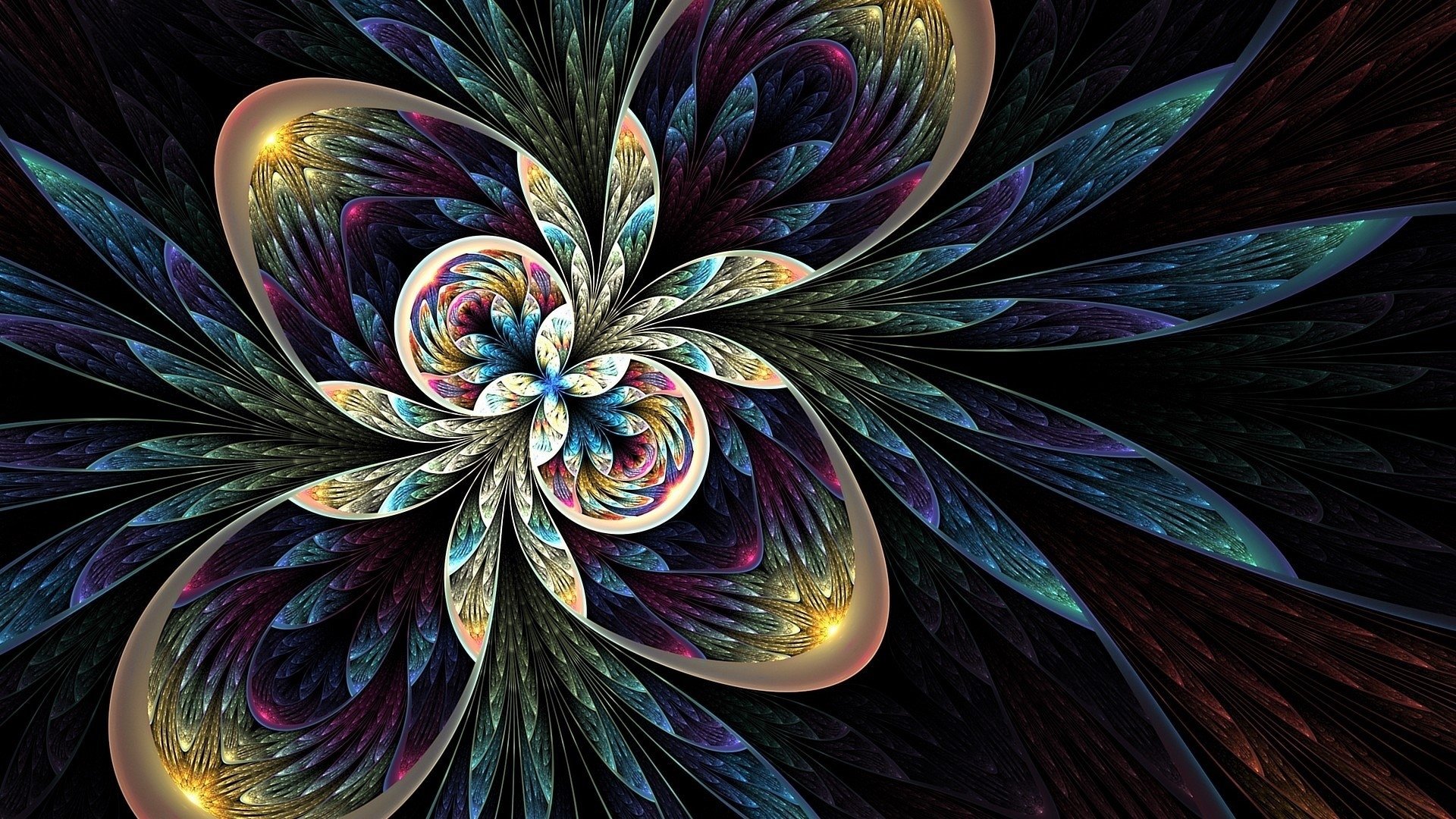 Download Flower Colorful Abstract Fractal Art