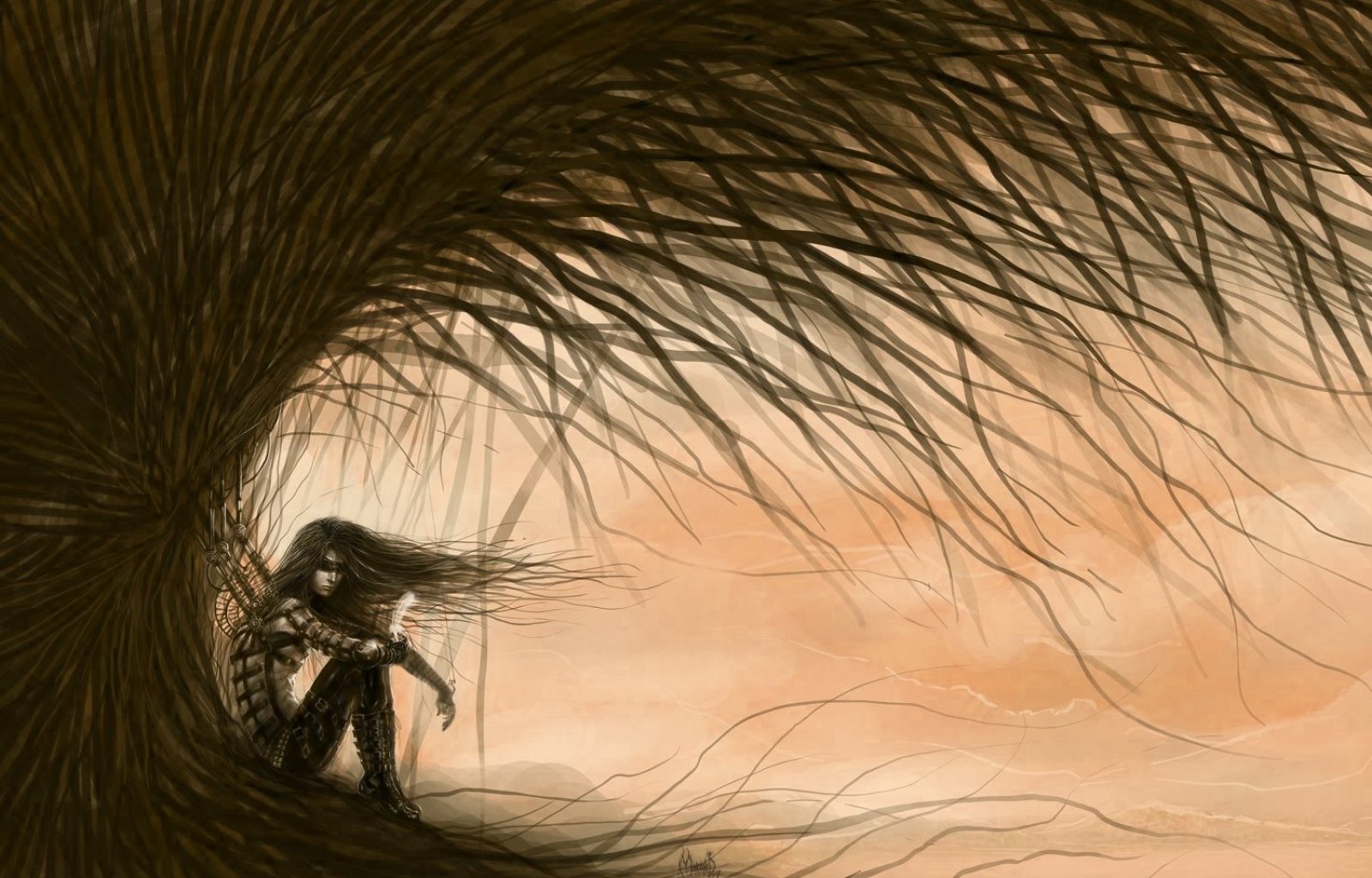 Download Sad Woman Artistic Art