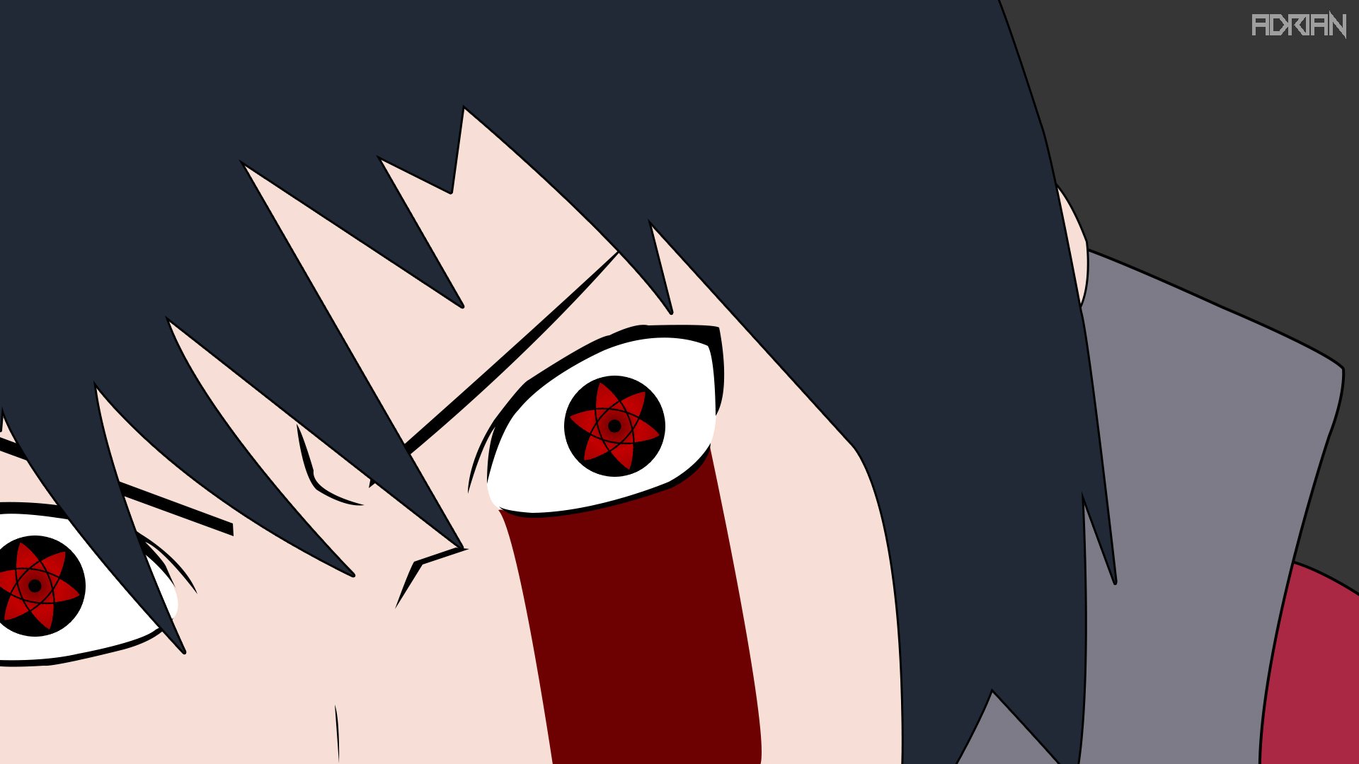 Sasuke Mangekyou (Vector) by AdrianKun