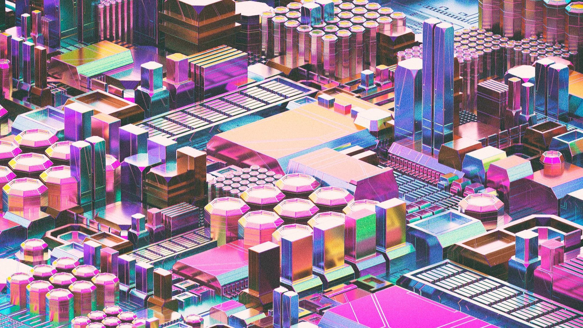Artistic Retro Wave Art