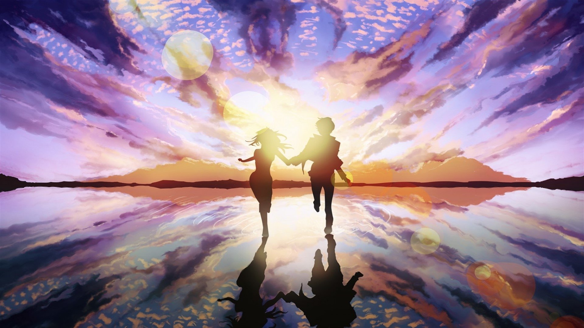 Download Couple Running Anime Love Anime Couple Art