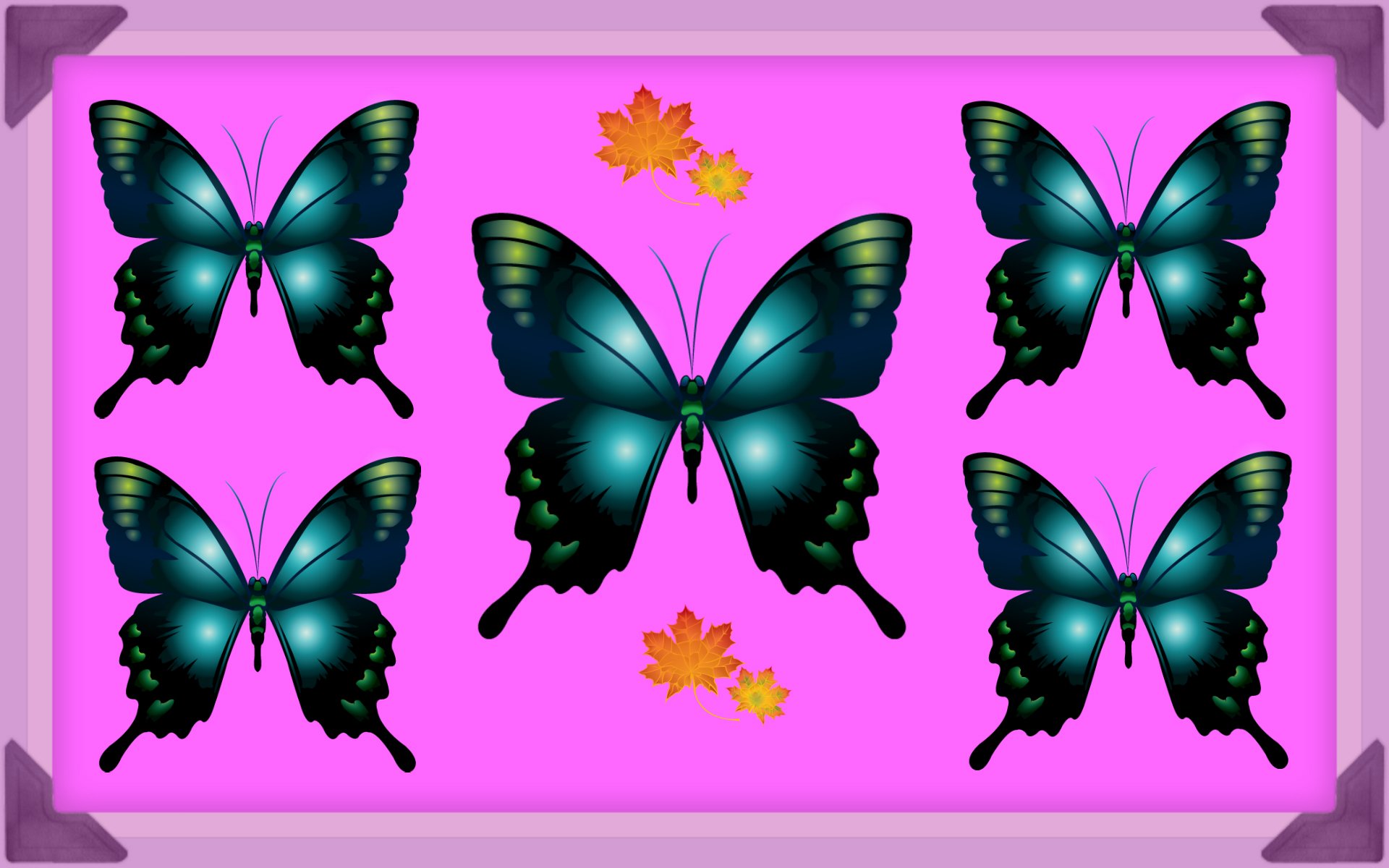 Framed Scrapbook Butterflies #2 Art - ID: 115538 - Art Abyss