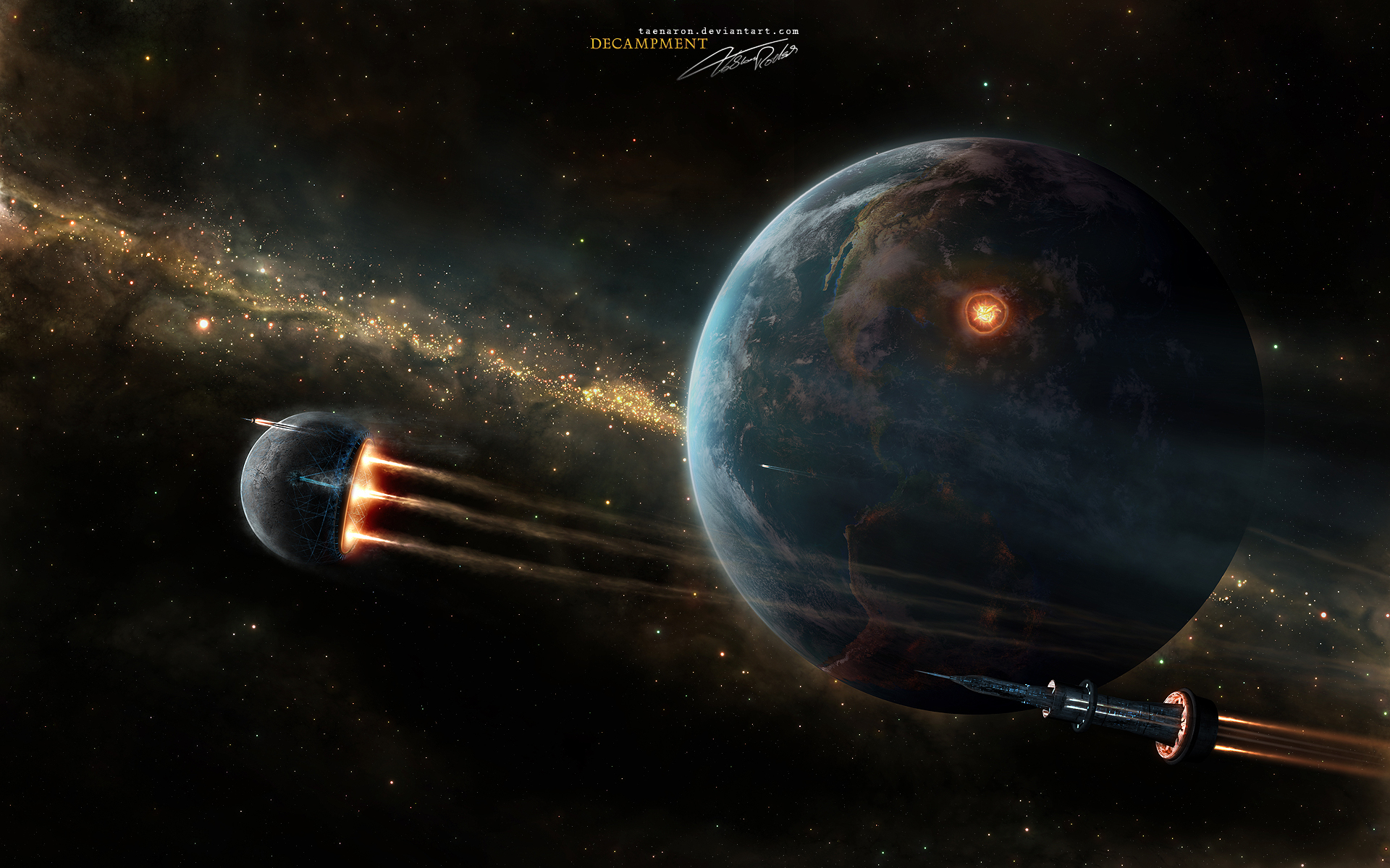 Download Space Sci Fi Planet Art