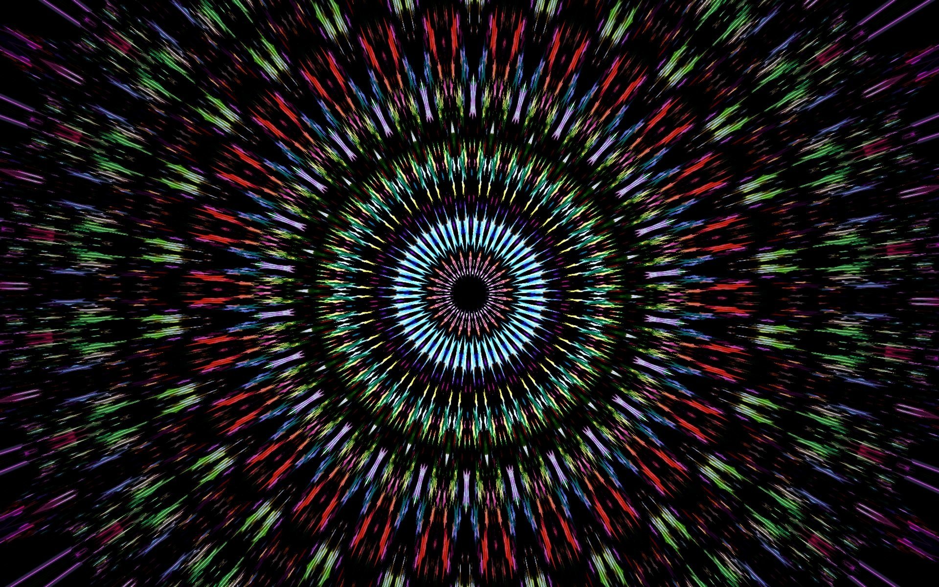 Psychedelic Kaleidoscope Circle by lonewolf6738