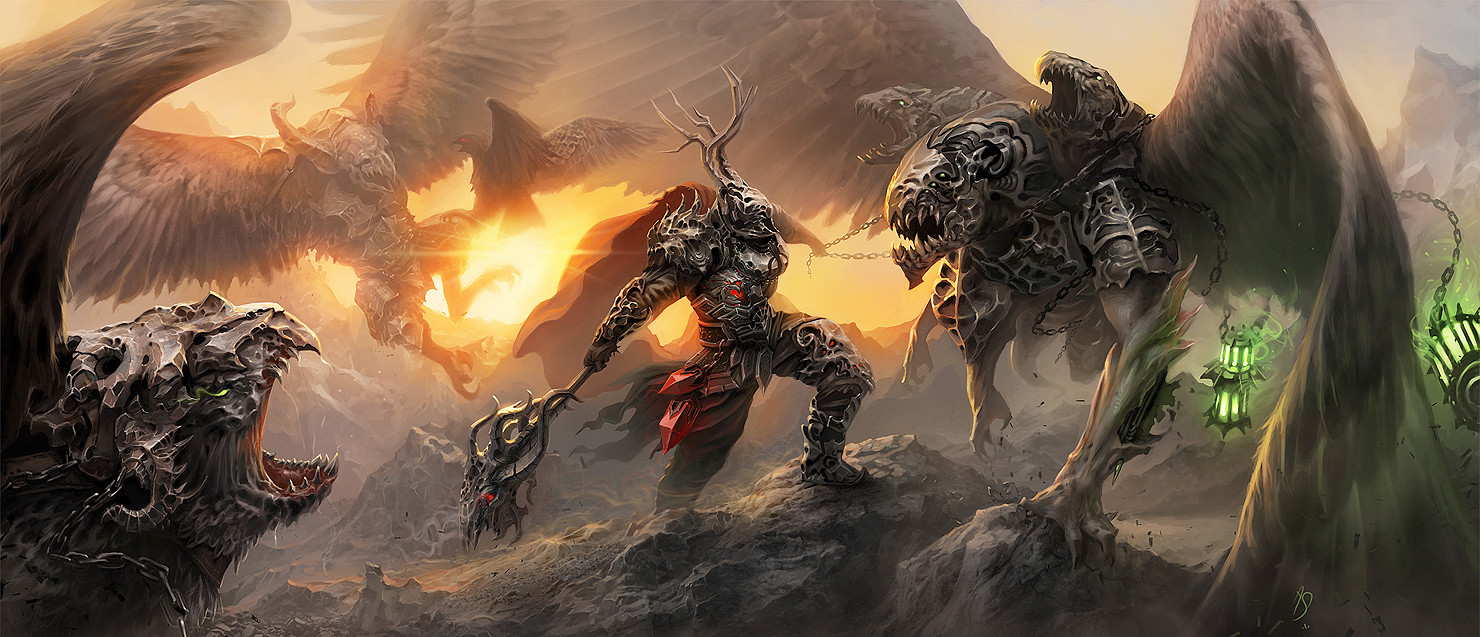 Fantasy Battle Art by Aria Safarzadegan