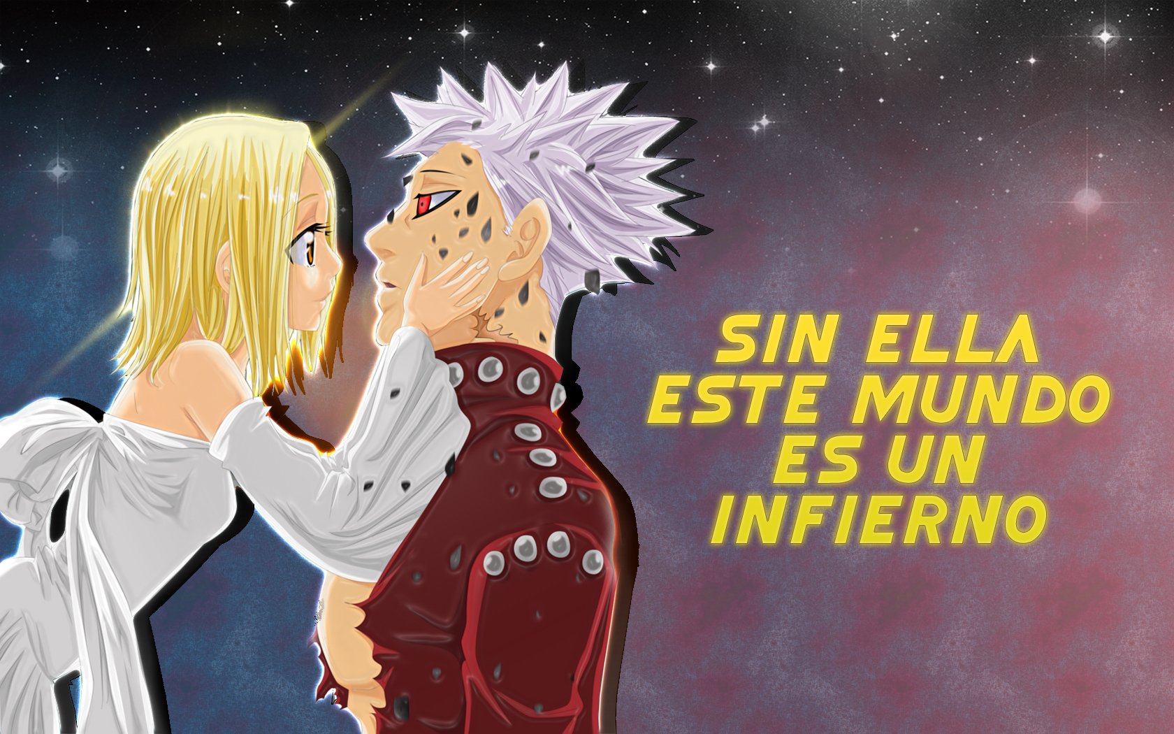 Ban and Elaine by Oikawallpapers