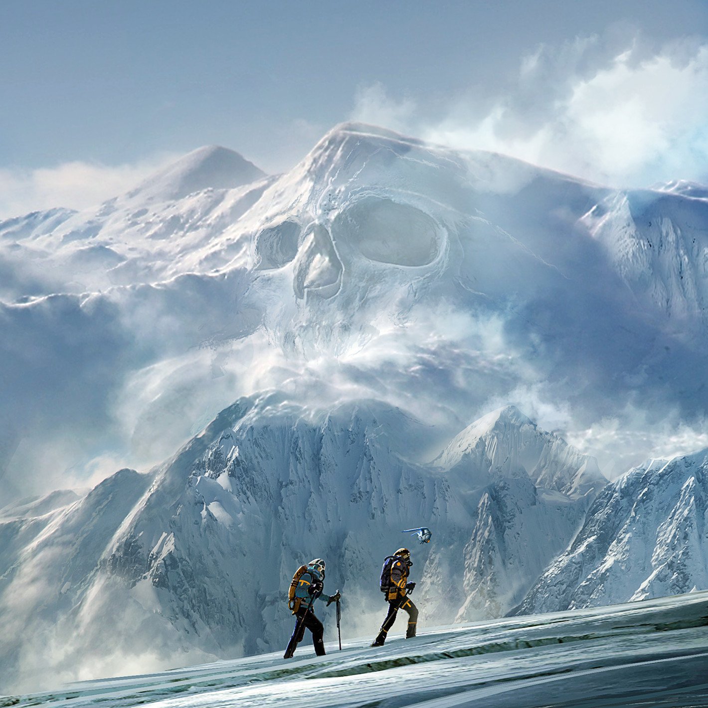 Download Skull Mountain Snow Fantasy Landscape Fantasy Landscape Snowy ...