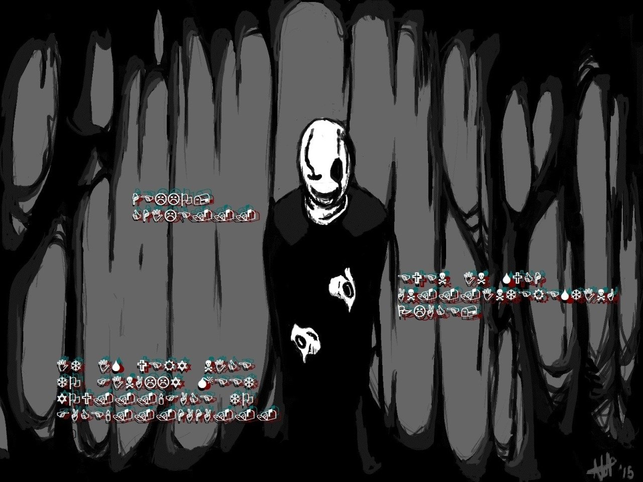 Download Gaster (Undertale) Video Game Undertale Art