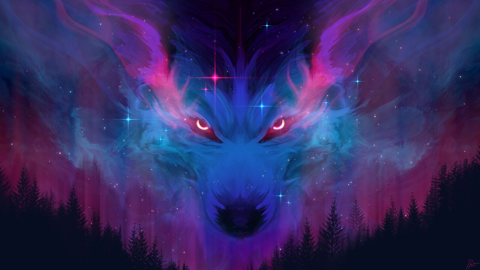 Download Star Fantasy Wolf Art