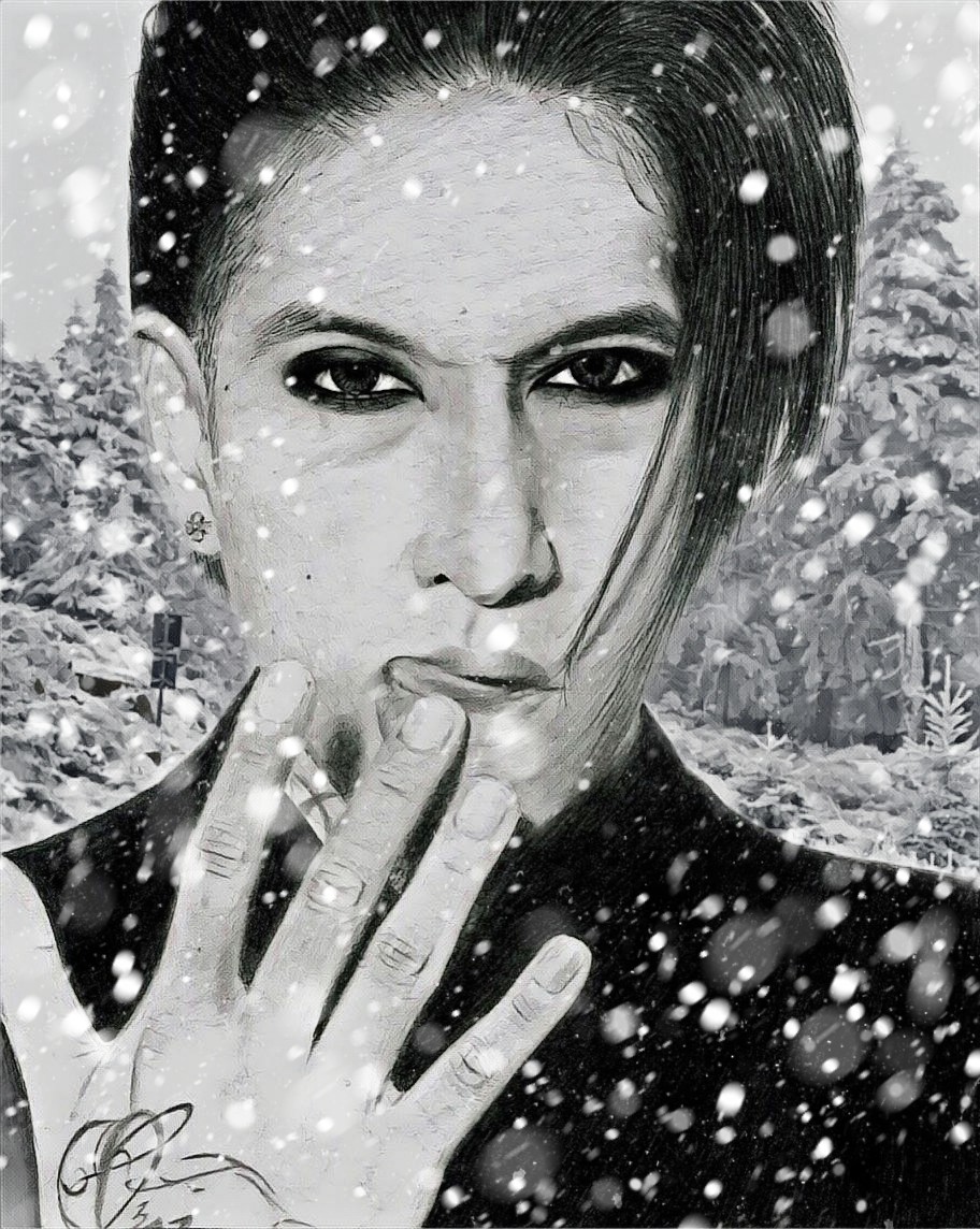 Download Tattoo Monochrome Snow Hazuki (lynch.) Music Lynch. Art