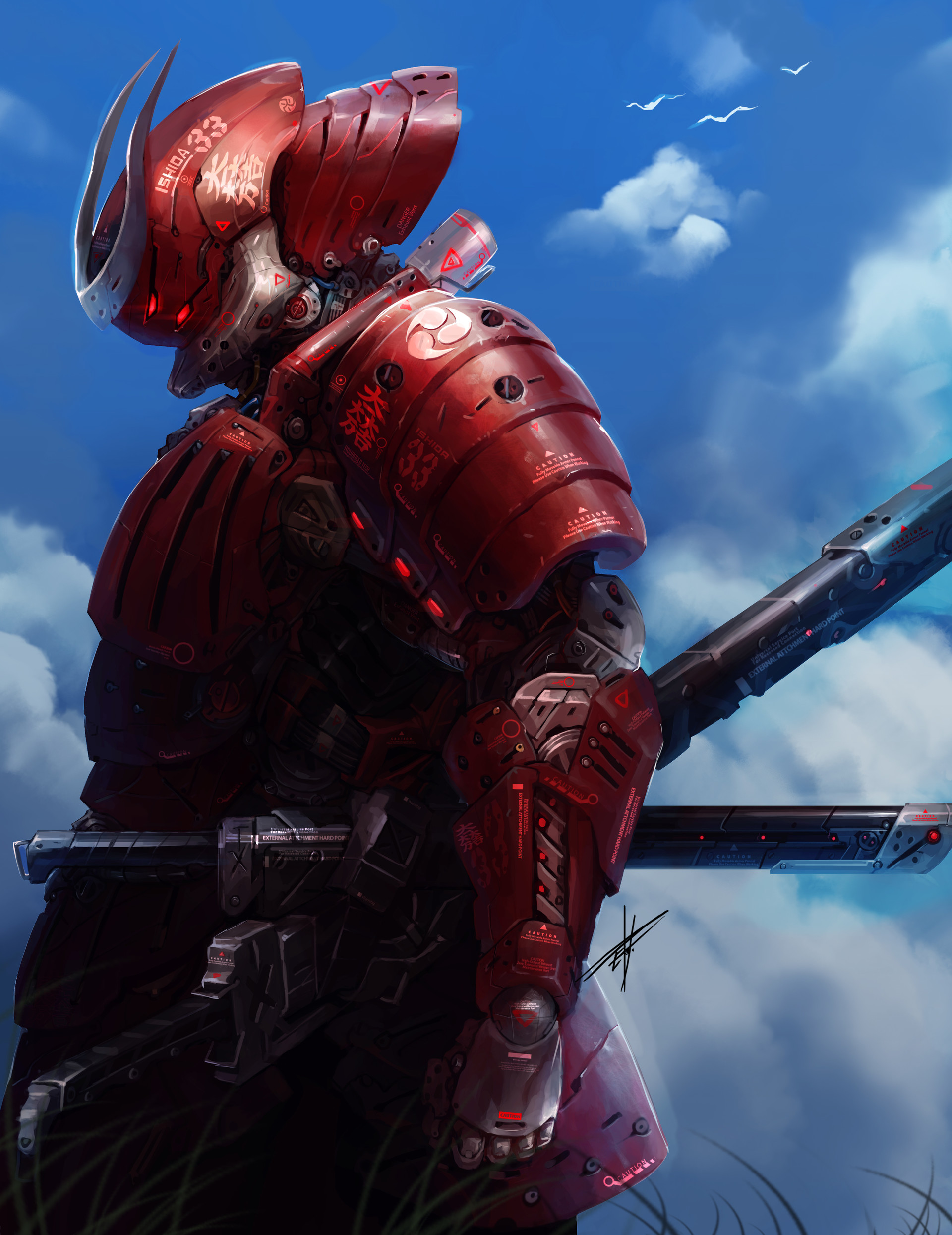 Download Cyborg Warrior Fantasy Samurai Fantasy Warrior Art