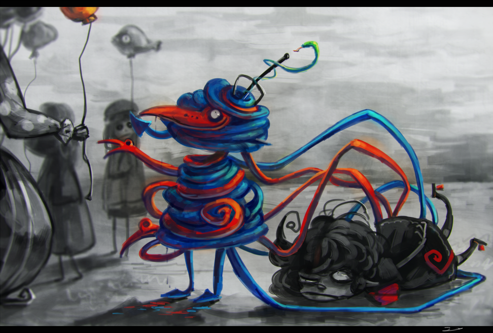 Spaghetti Alien by ことイナリ