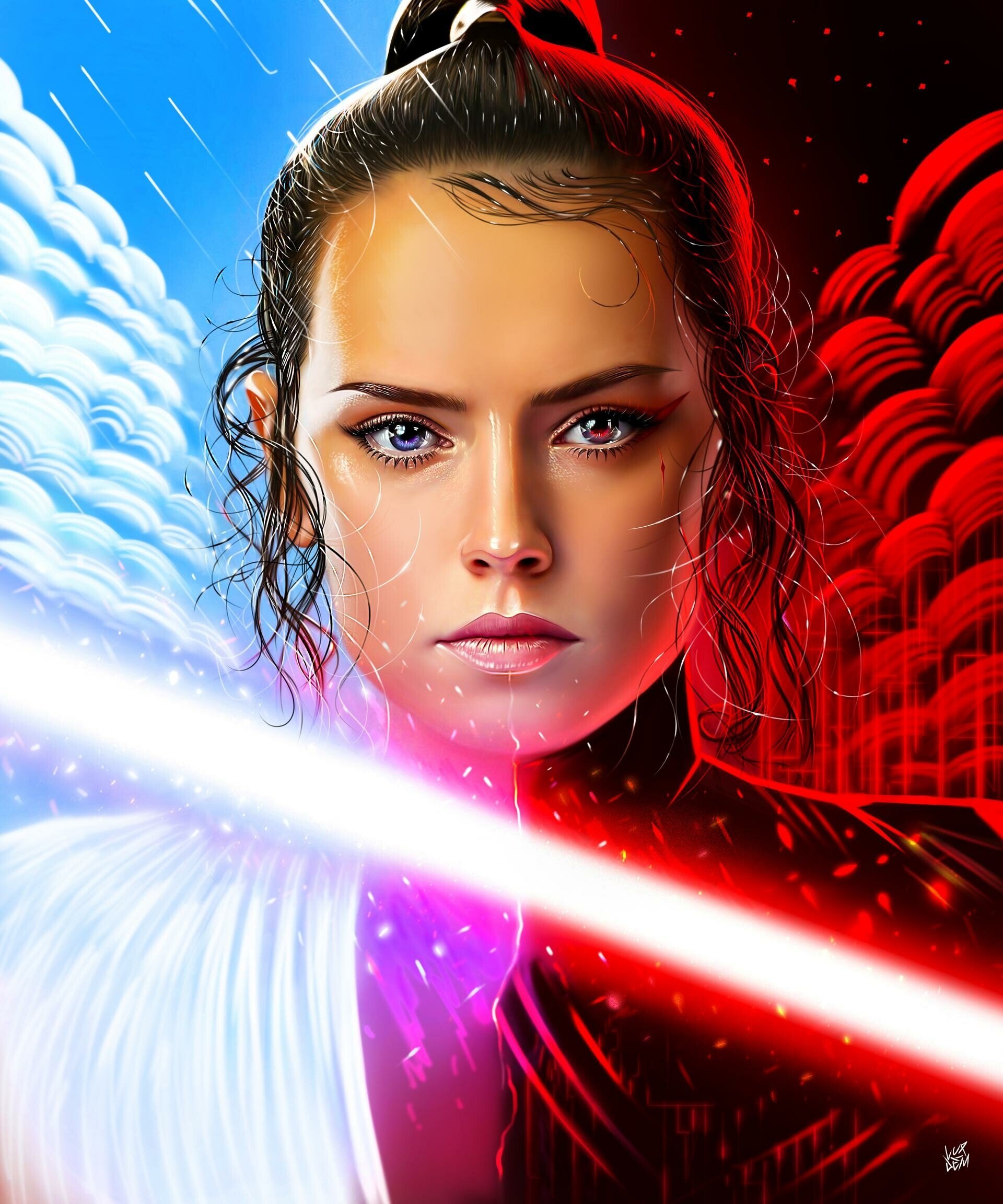 Download Rey (Star Wars) Sci Fi Star Wars Art