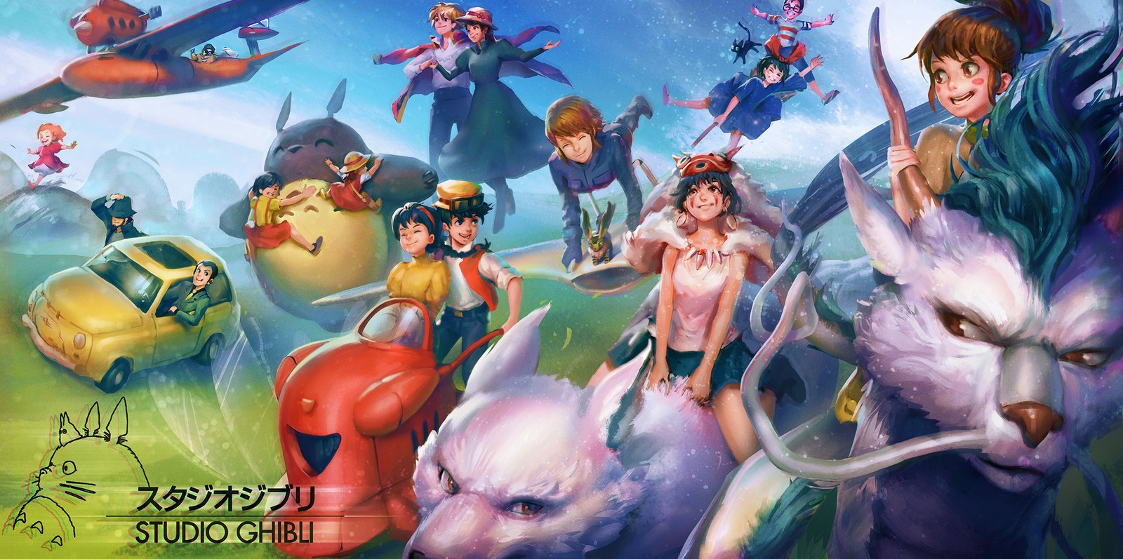 Download Studio Ghibli Anime Crossover Art