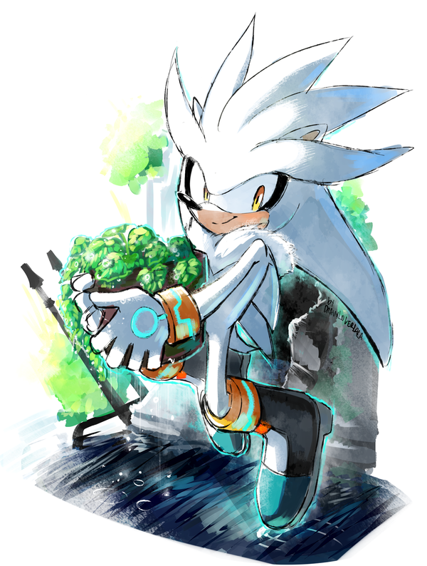Download Smile Silver The Hedgehog Video Game Sonic The Hedgehog Art