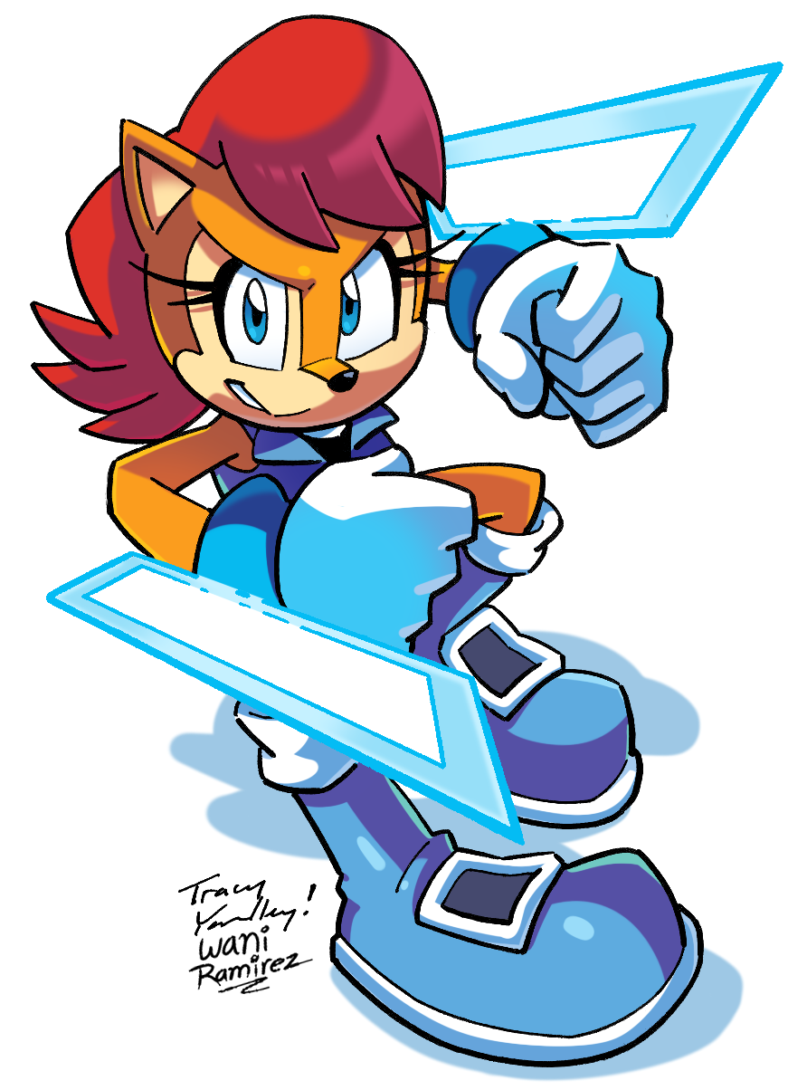 Download Archie Comics Blue Eyes Red Hair Sally Acorn Comic Sonic The ...