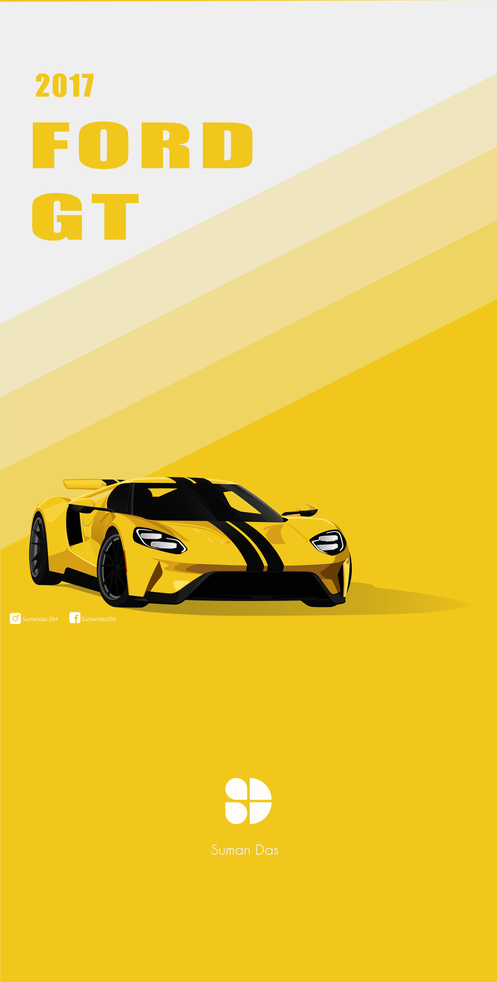 Ford Gt vector illustration by sumandas094 by suman094