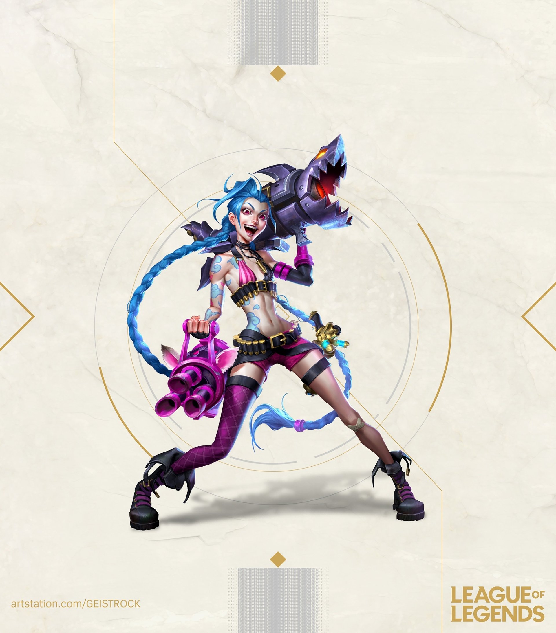 Download Jinx (League Of Legends) Video Game League Of Legends Art