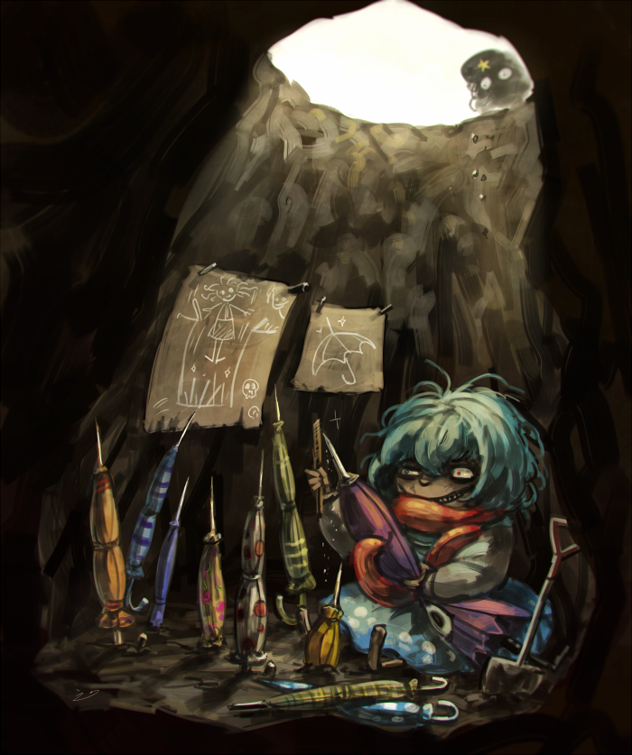 Download Yoshika Miyako Kogasa Tatara Anime Touhou Art