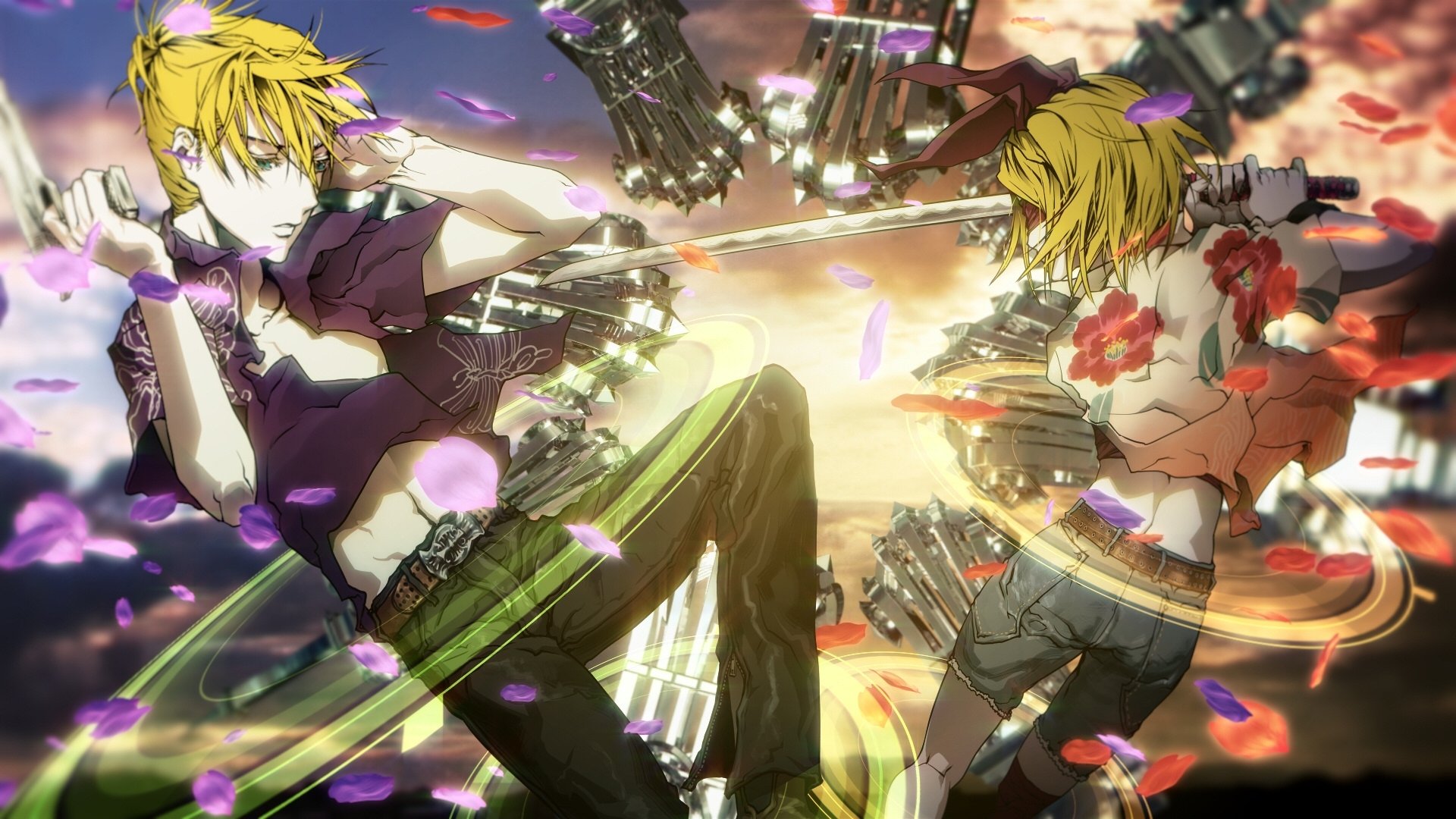 Vocaloid Duel: Katana & Gun Clash of the Anime Couple