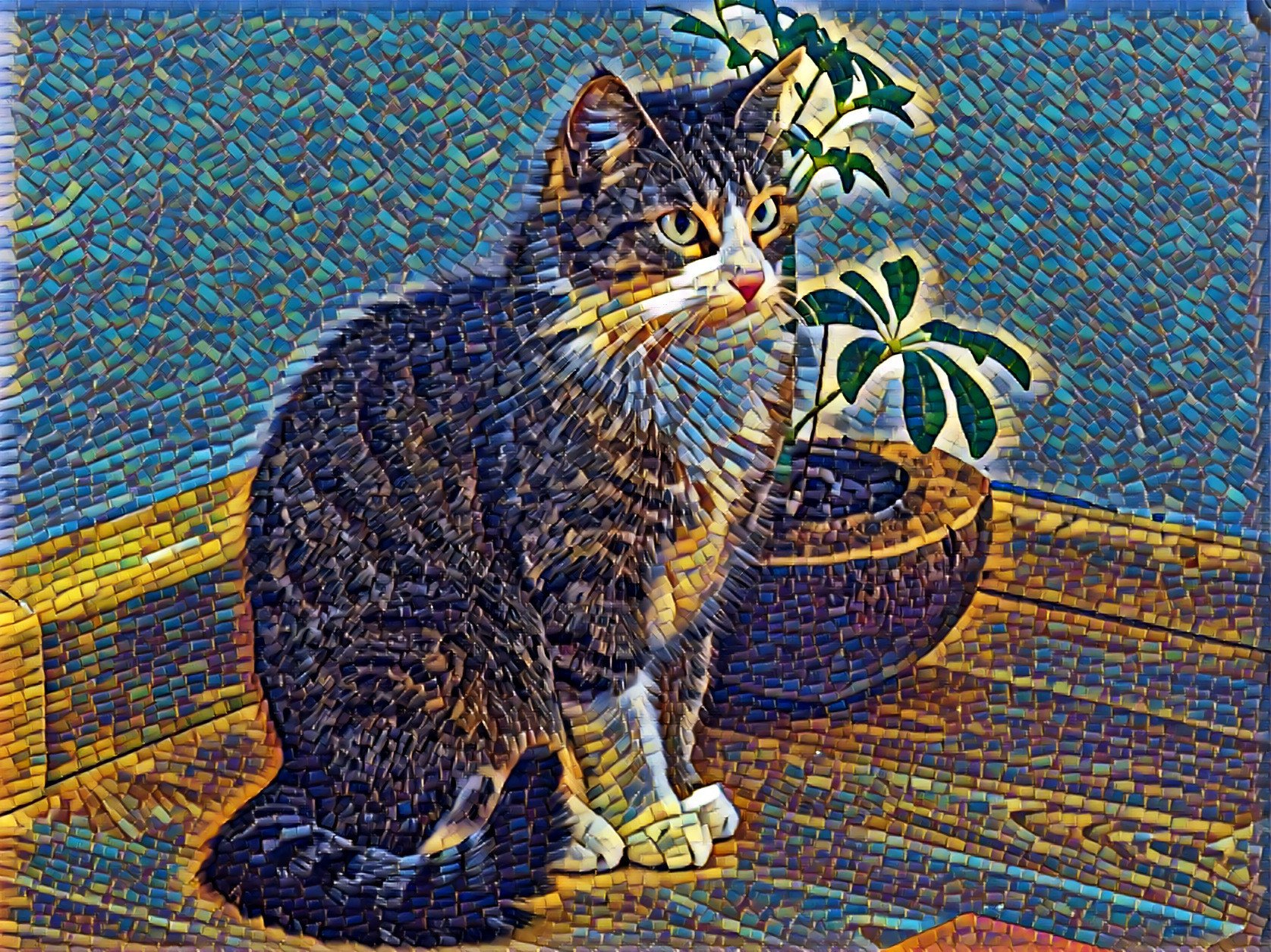Beautiful cat art Art - ID: 133300 - Art Abyss