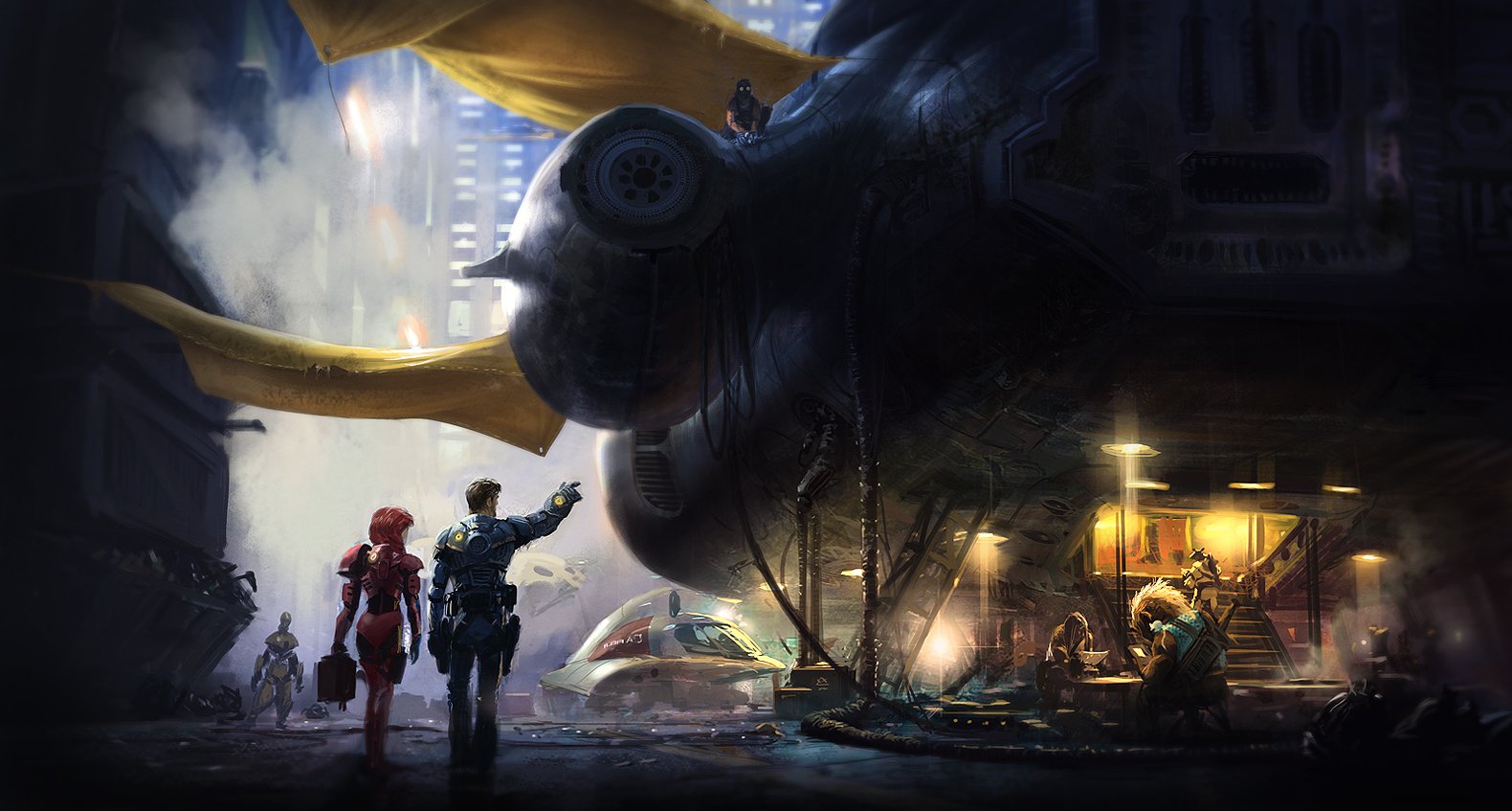 Download Crew Spaceship Sci Fi City Sci Fi City Art