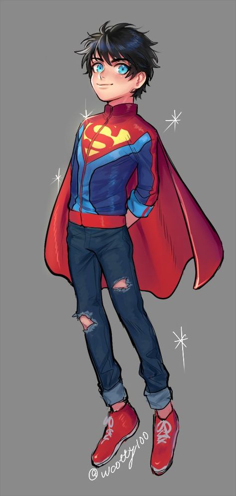 Download Black Hair Blue Eyes DC Comics Superboy Jon Kent Comic Super ...