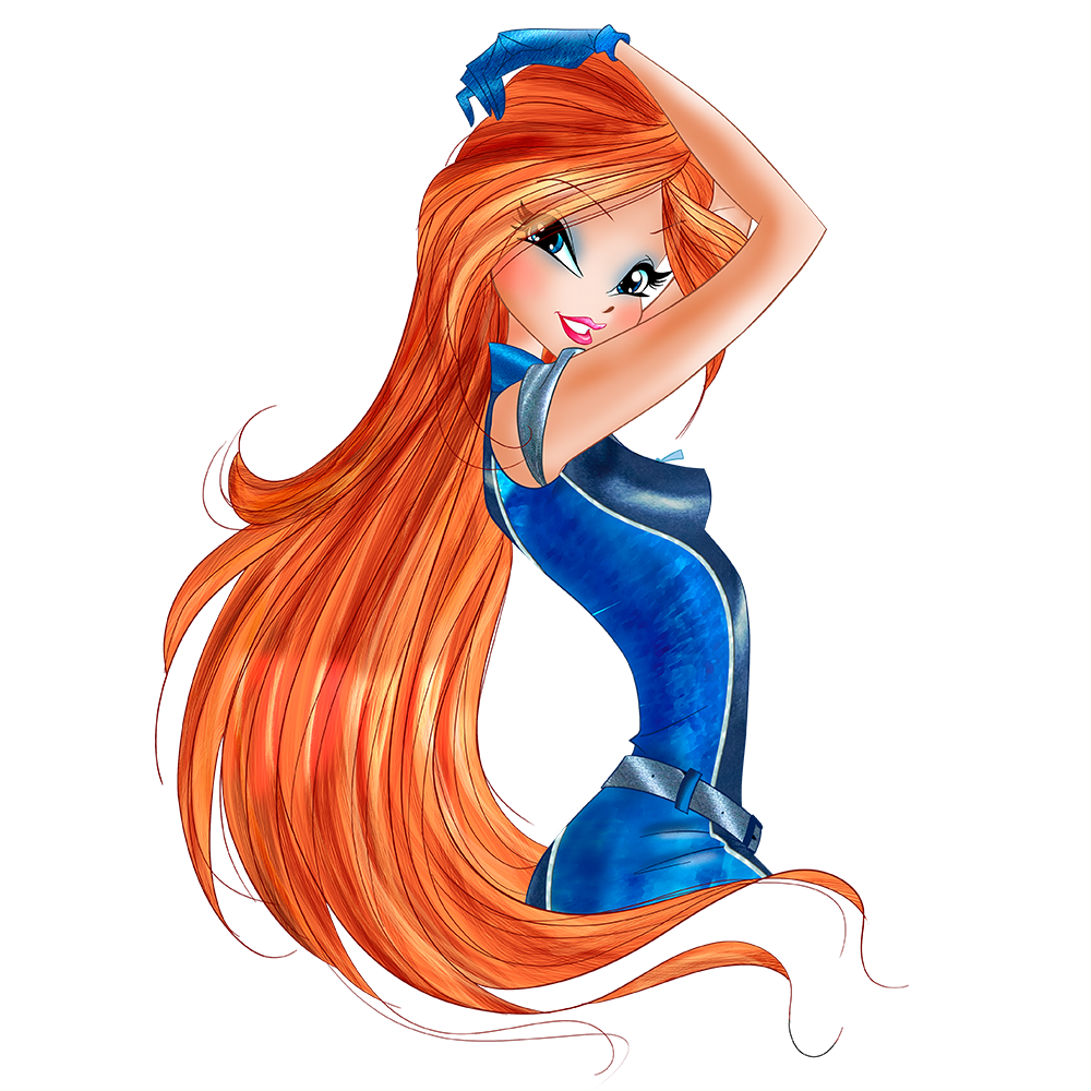 Download Red Hair Long Hair Bloom (Winx Club) TV Show World Of Winx Art