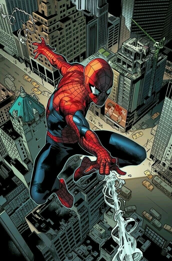 Download New York City Peter Parker Comic Spider Man Art