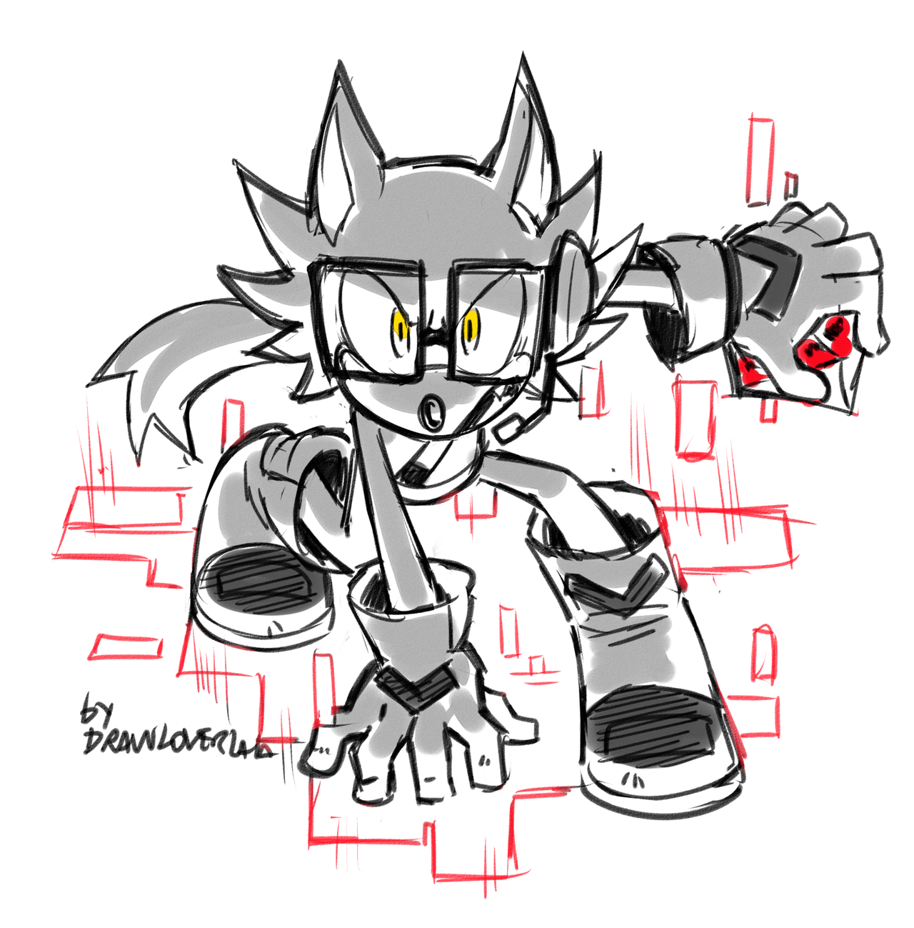 Video Game Sonic Forces Art by Drawloverlala