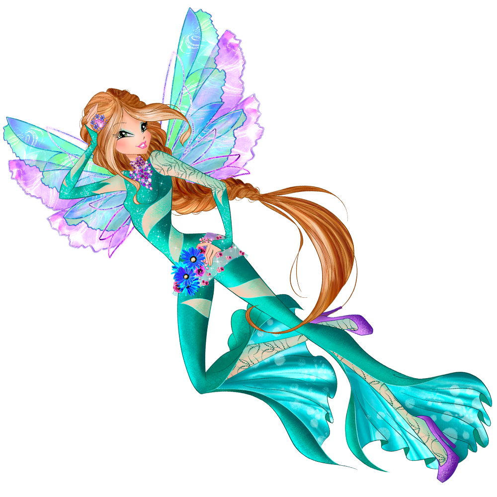 Download Wings Fairy Flora (Winx Club) TV Show World Of Winx Art
