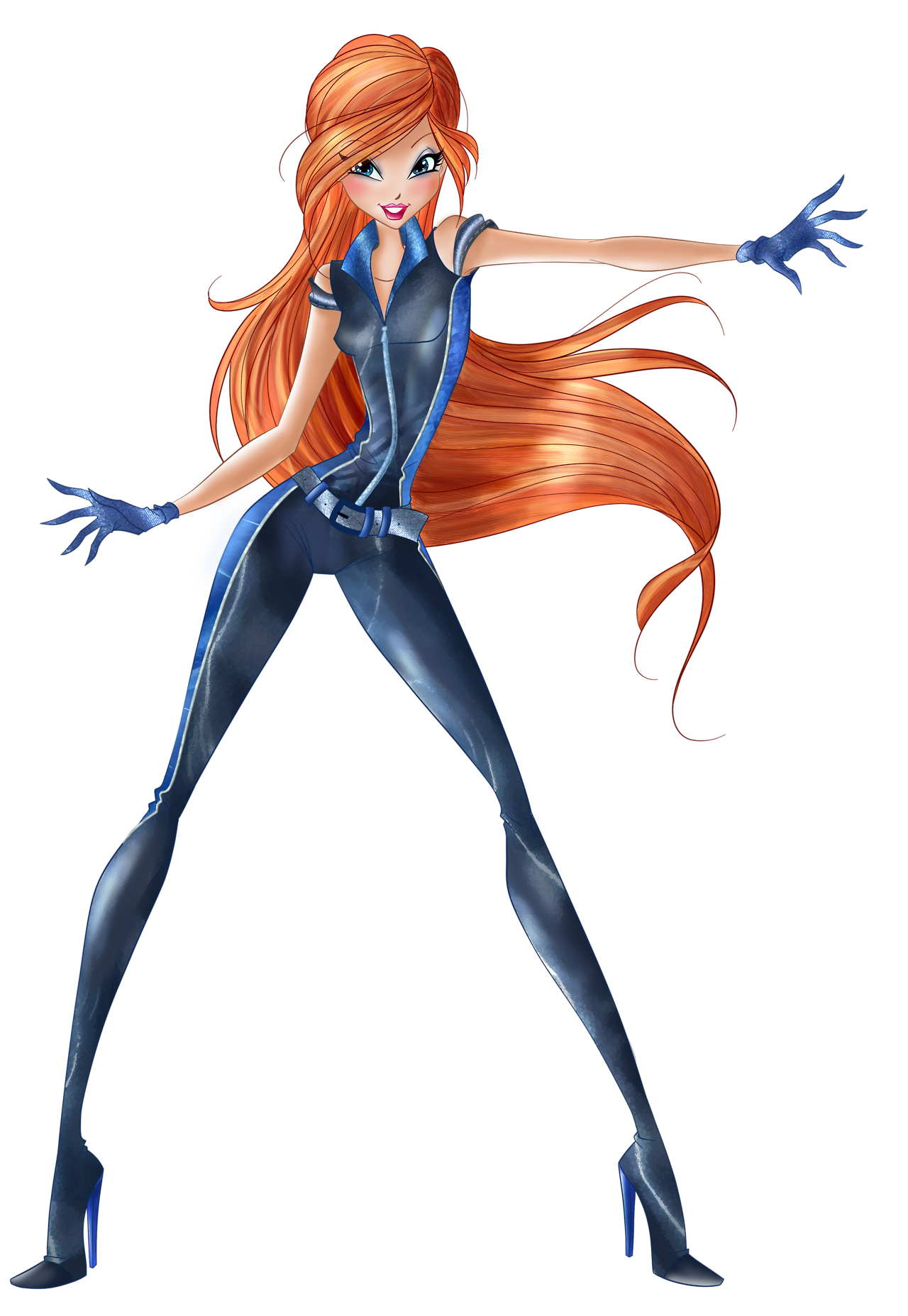 Download Red Hair Long Hair Bloom (Winx Club) TV Show World Of Winx Art