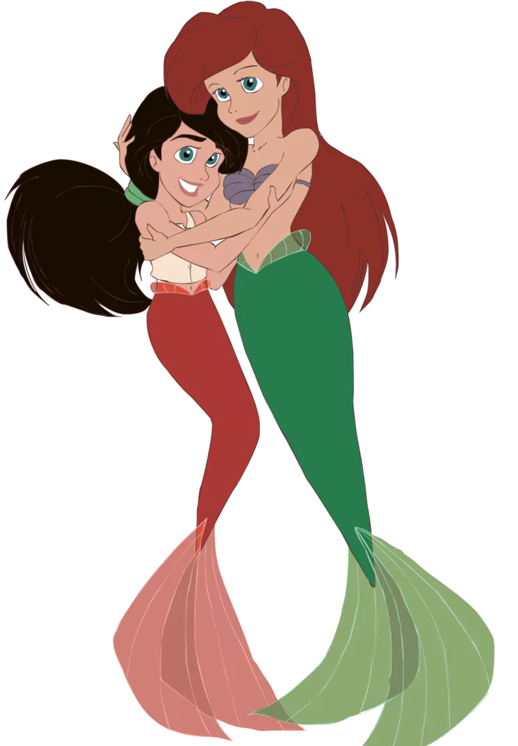 Download Baby The Little Mermaid Black Hair Red Hair Mermaid Prince ...