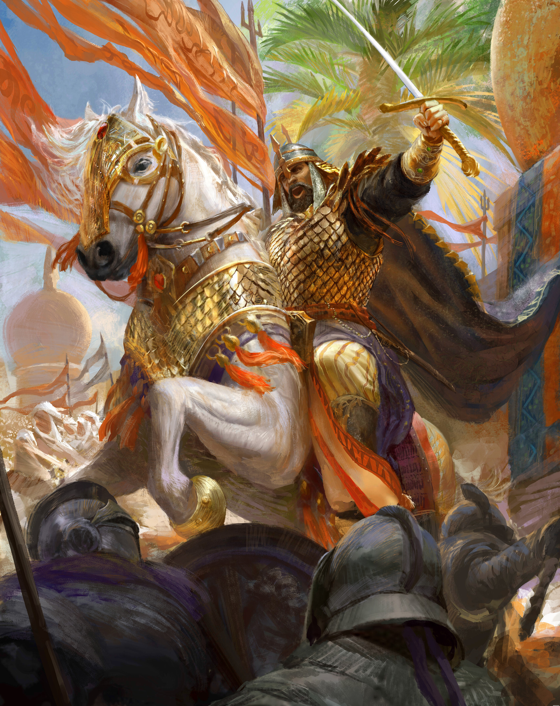 Fantasy Warrior Art by LI MO