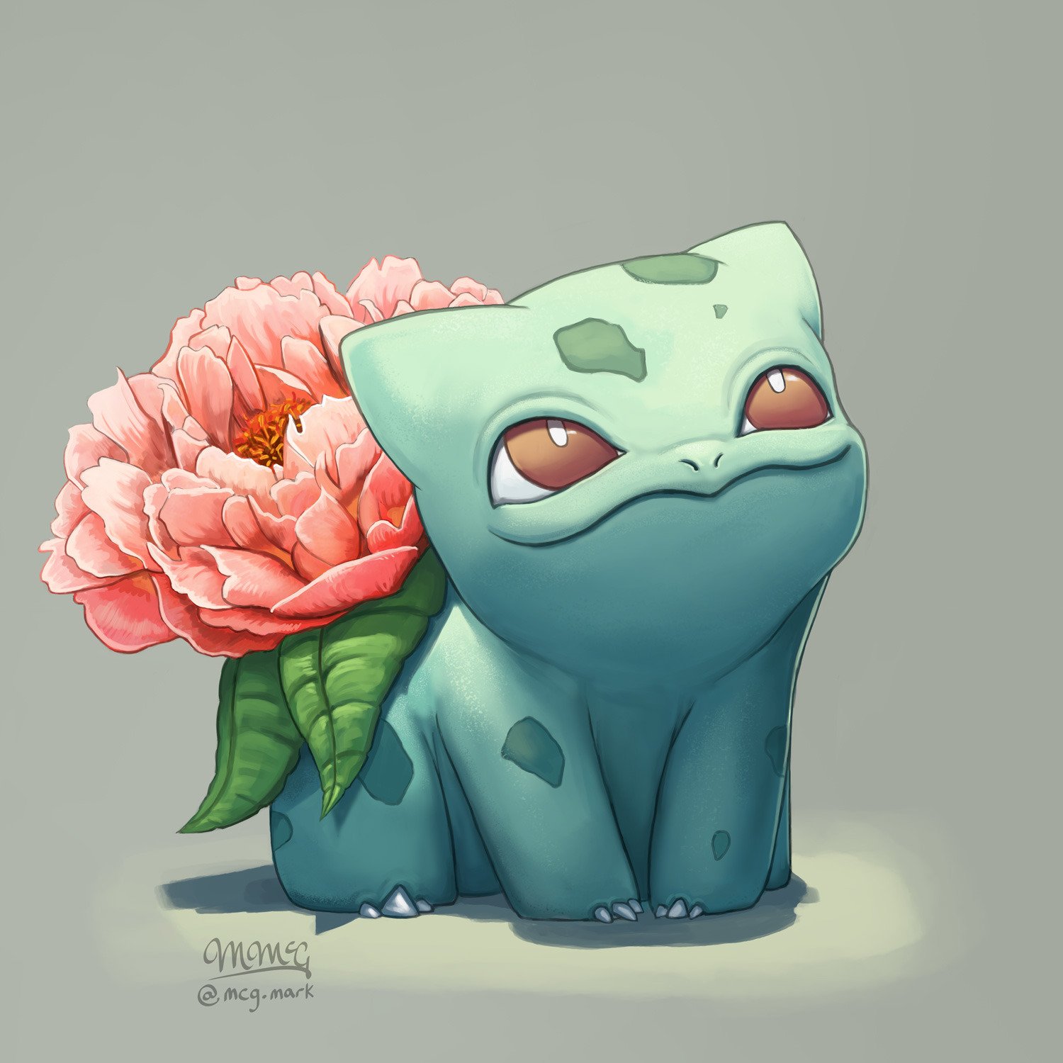 Adorable Bulbasaur Blossom: Cute Pokémon Video Game Charm